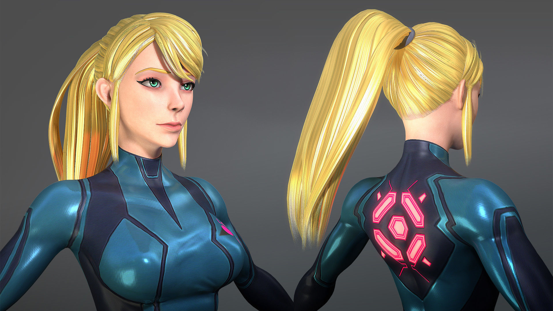 3D model Zero Suit Samus VR / AR / low-poly | CGTrader