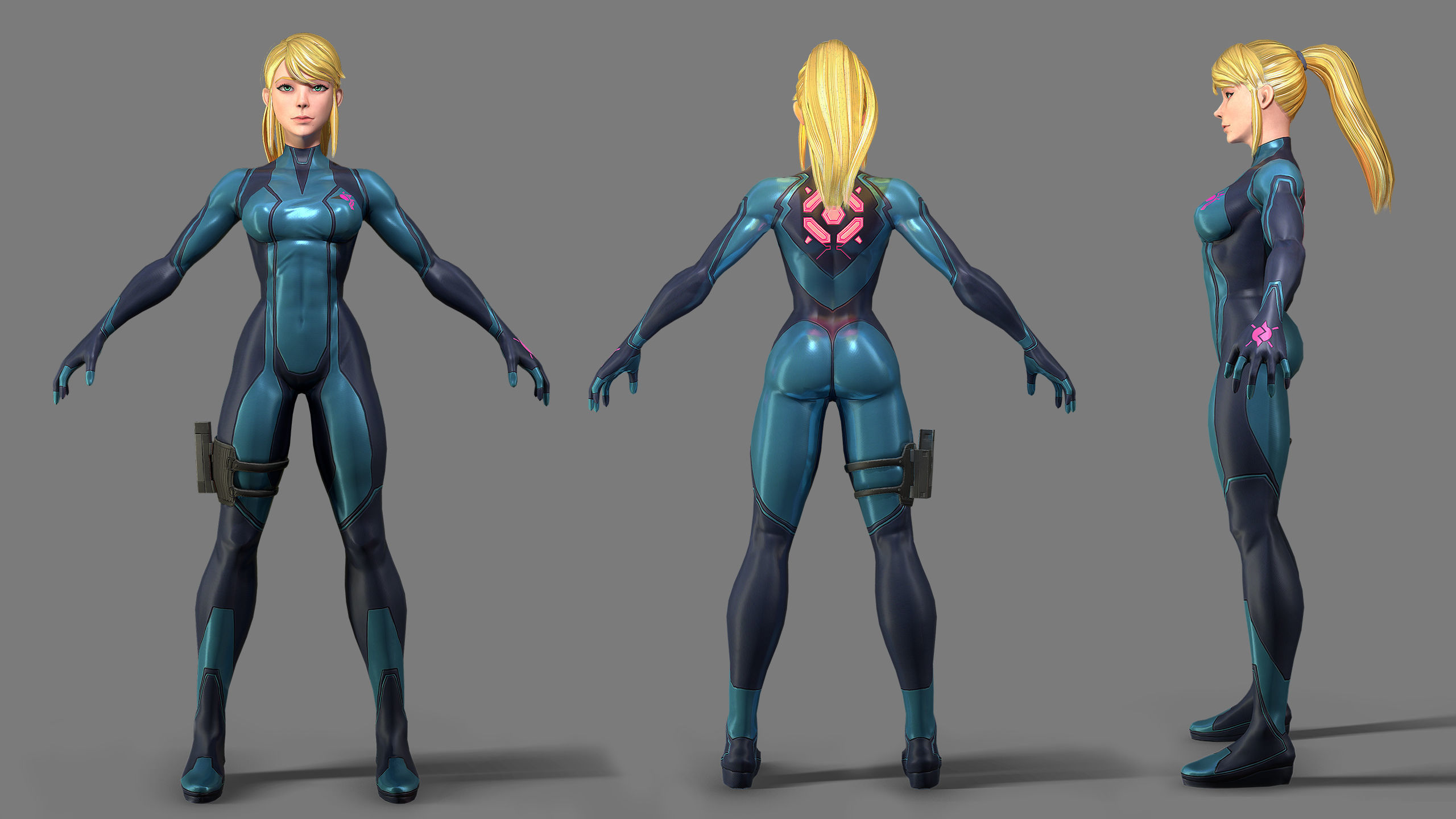 3D model Zero Suit Samus VR / AR / low-poly | CGTrader