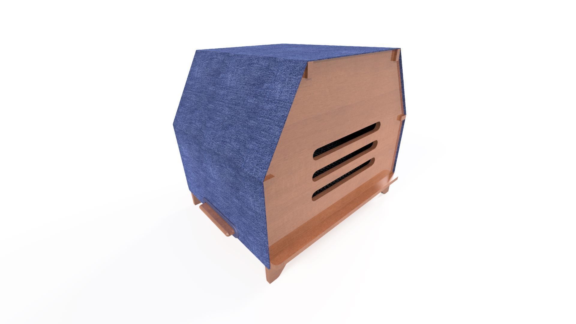 Wooden cat house 3D model | CGTrader