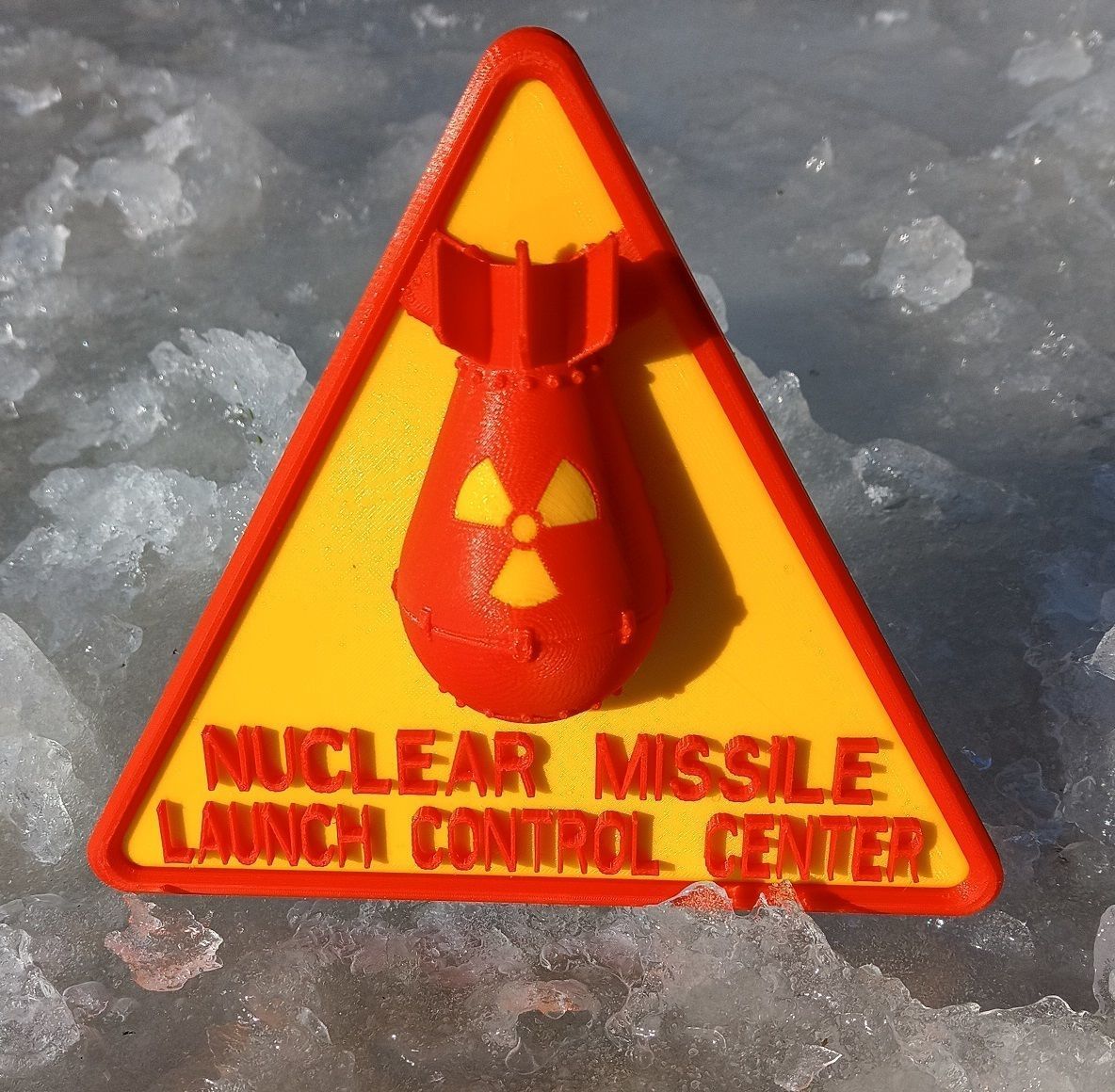 Nuclear warning 3D sign 3D model 3D printable | CGTrader