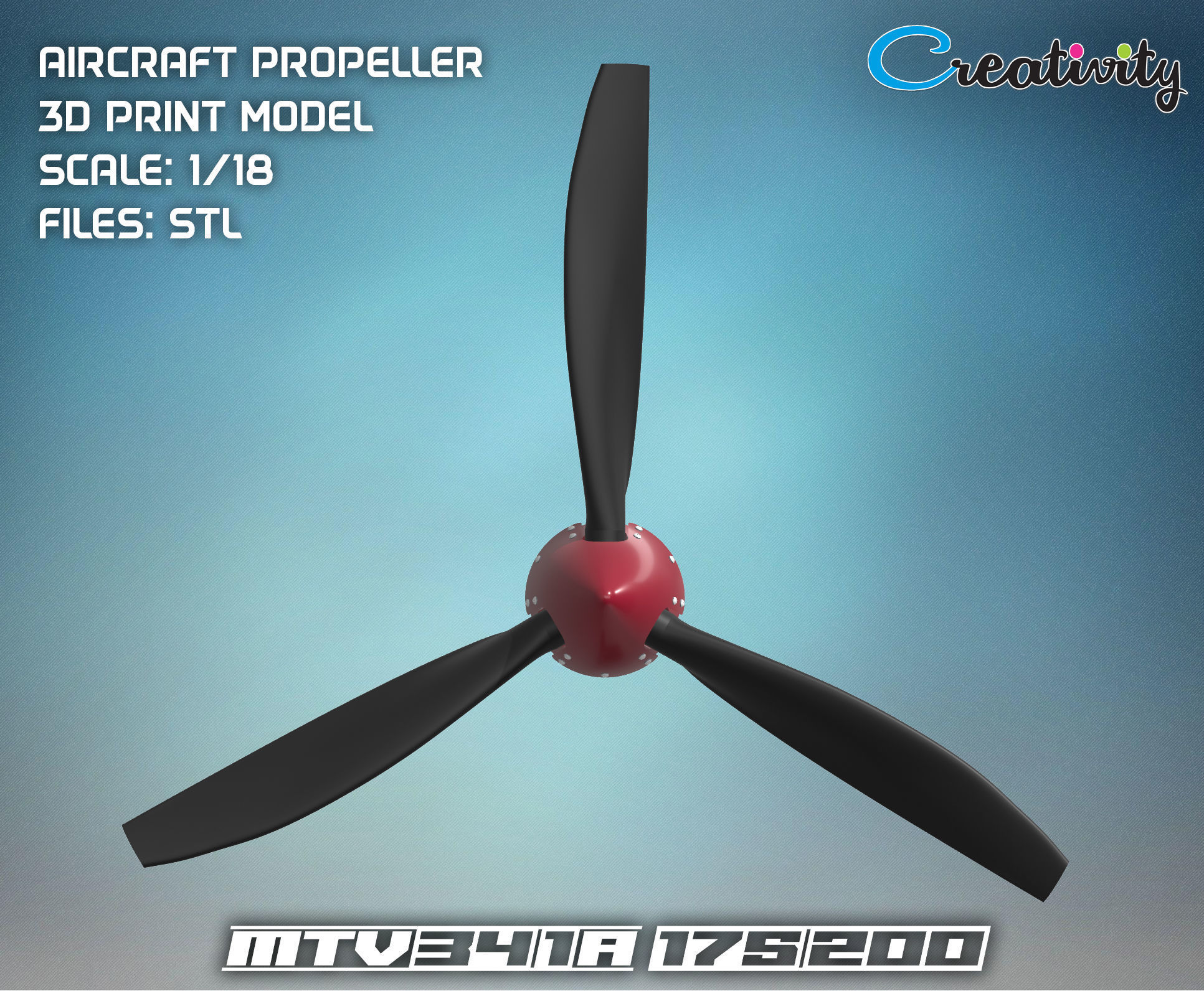 AIRPLANE PROPELLER 1-18 MTV-34-1-A 175-200 3D model | CGTrader