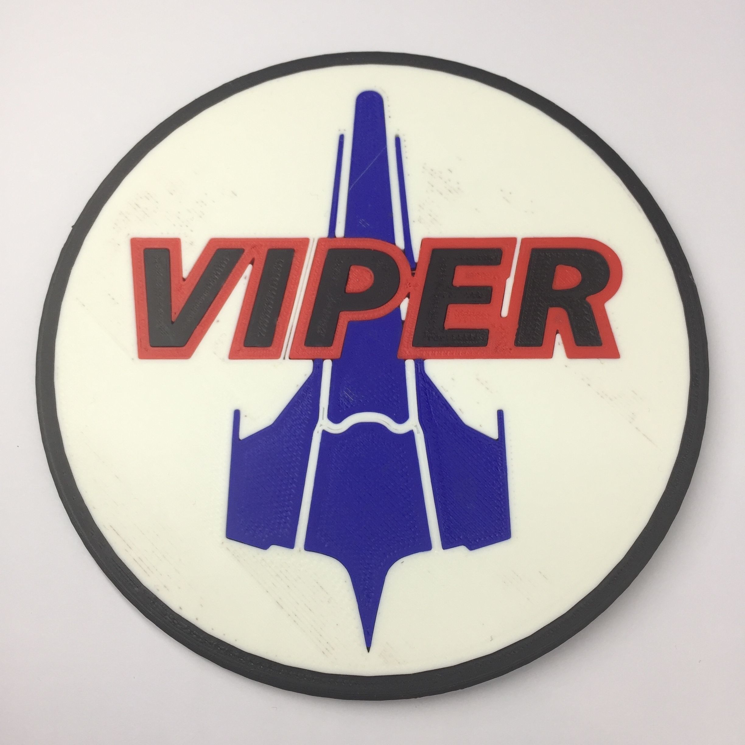Viper Mk II Pilot Uniform Patch Coaster 3D model 3D printable | CGTrader