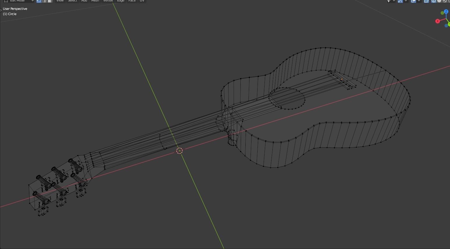 Black Guitar low poly free VR / AR / low-poly 3D model | CGTrader