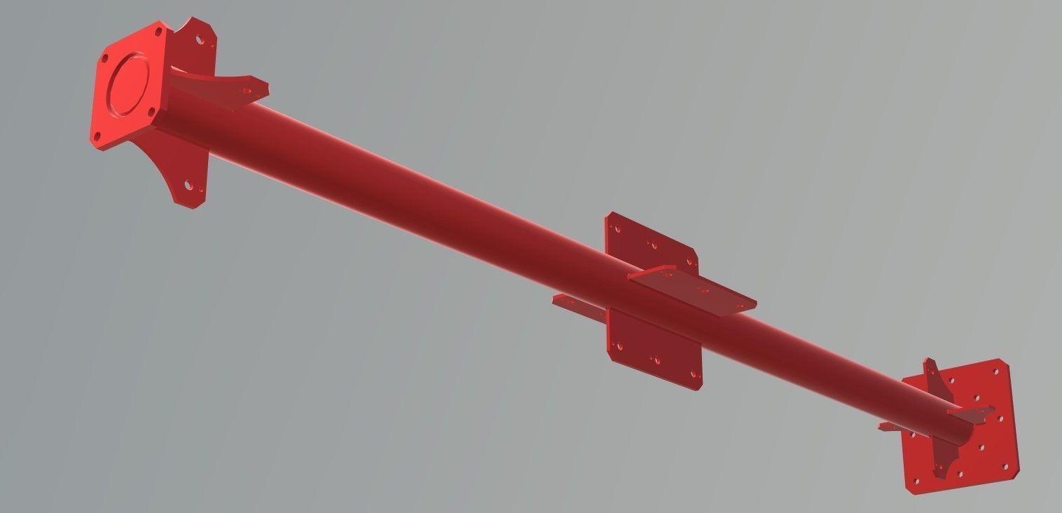 3D model MIK-S metal rod with two bolts VR / AR / low-poly | CGTrader