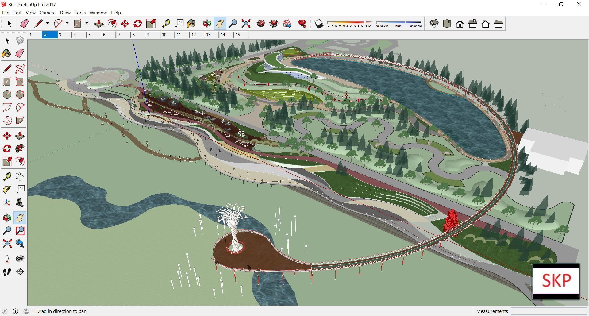 Sketchup Recreational Tourism building B6 3D model | CGTrader