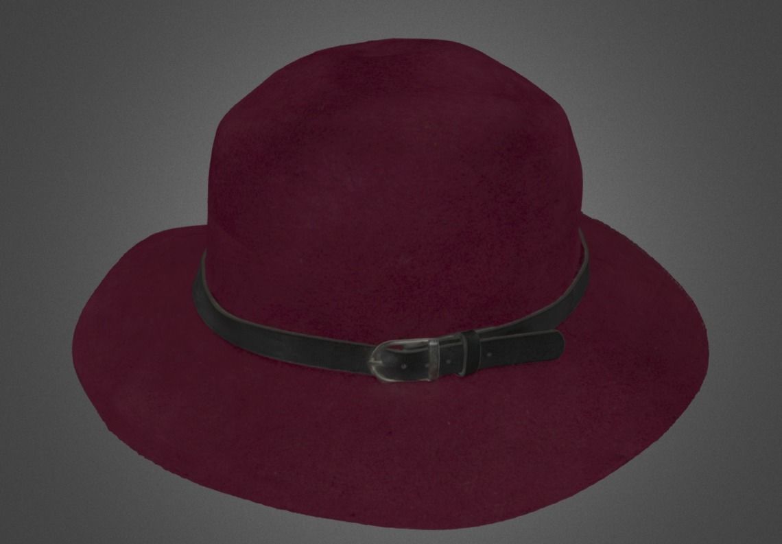 red hat fashion 3D model | CGTrader