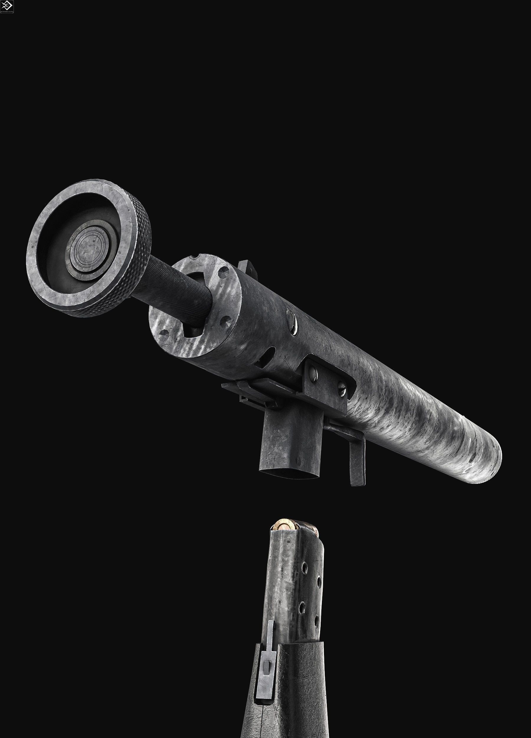 3D model Welrod Mk II Suppressed Pistol VR / AR / low-poly | CGTrader