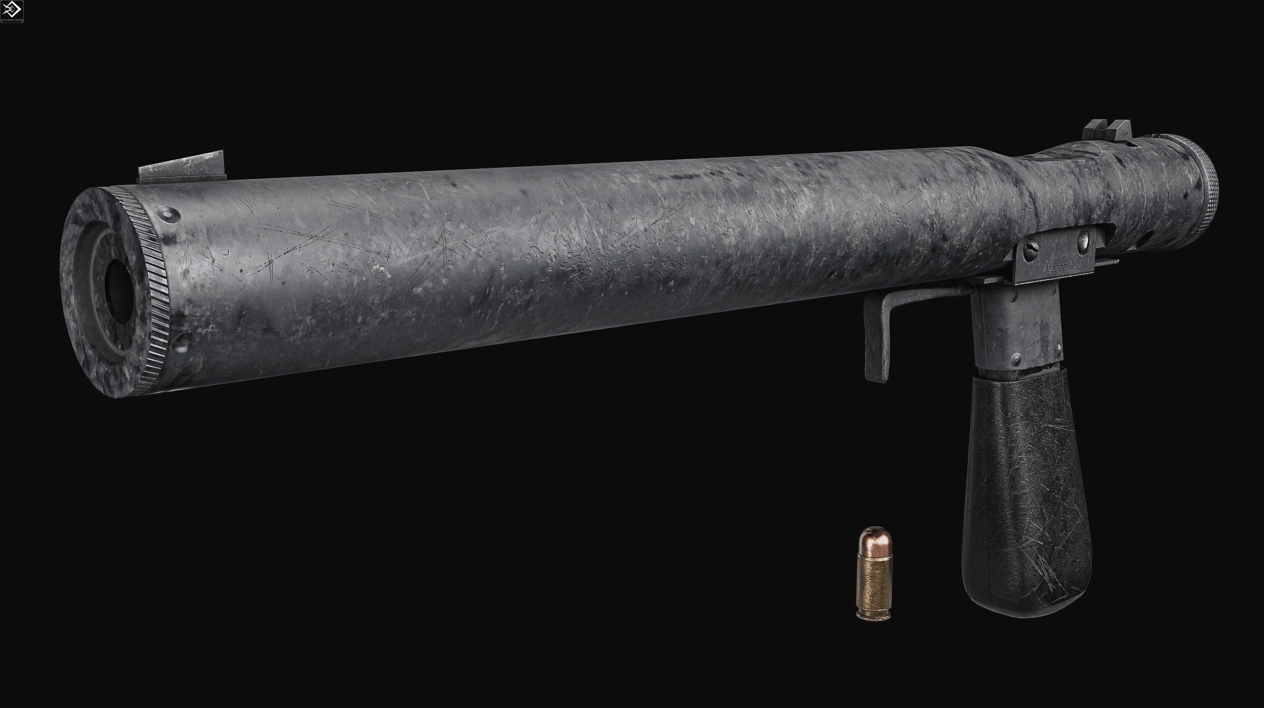 3D model Welrod Mk II Suppressed Pistol VR / AR / low-poly | CGTrader