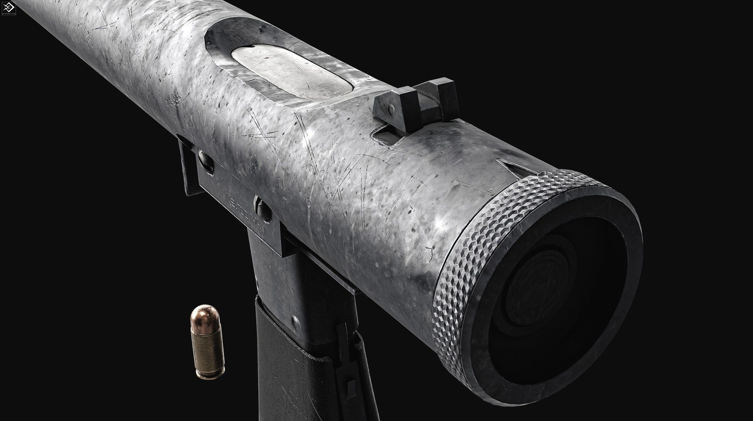 3D model Welrod Mk II Suppressed Pistol VR / AR / low-poly | CGTrader