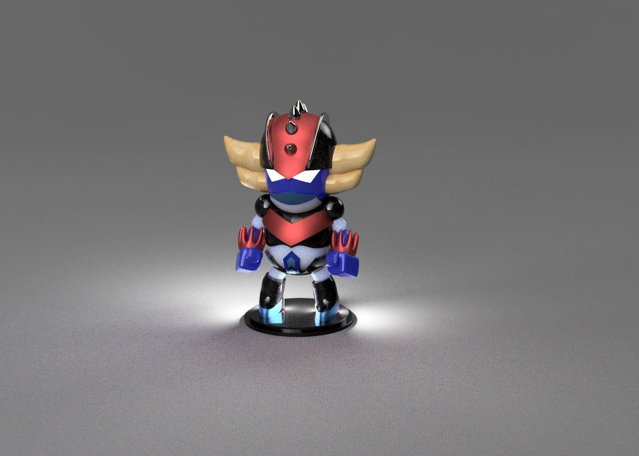 Mini - Goldrake mecha figures 3D print model free 3D model 3D printable ...