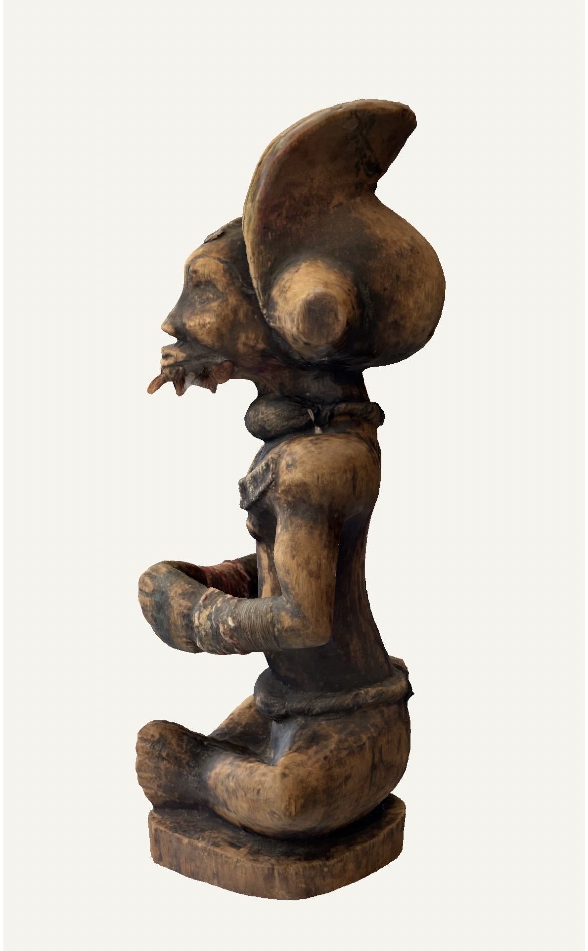 Seated African Sculpture 3D model | CGTrader