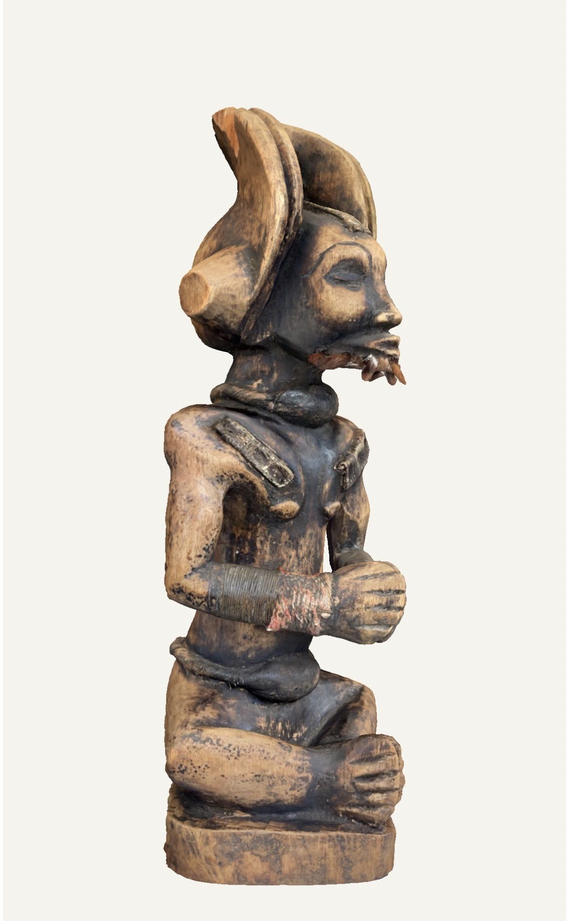 Seated African Sculpture 3D model | CGTrader
