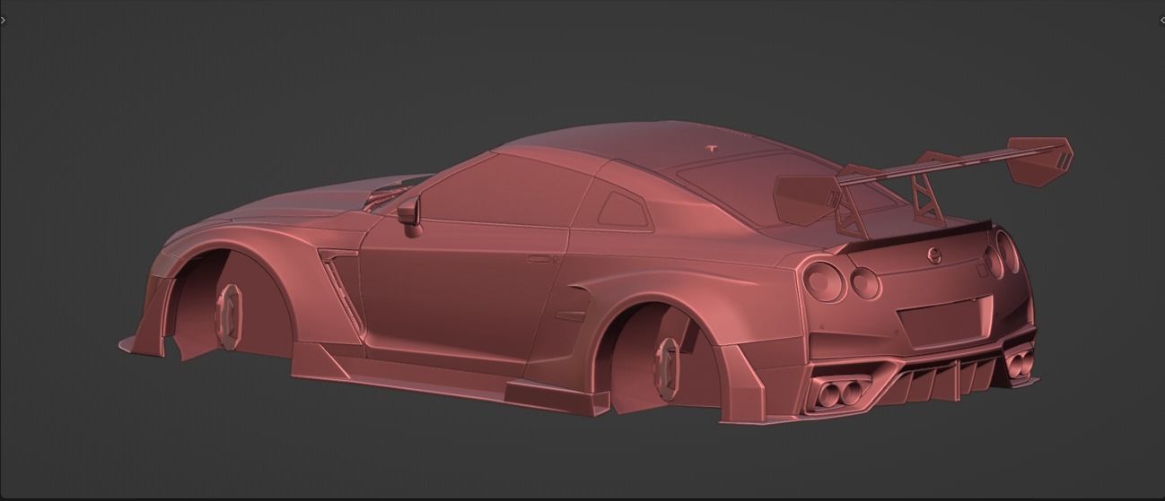 Nissan GTR R35 2017 Robot Craftsman 3D model | CGTrader