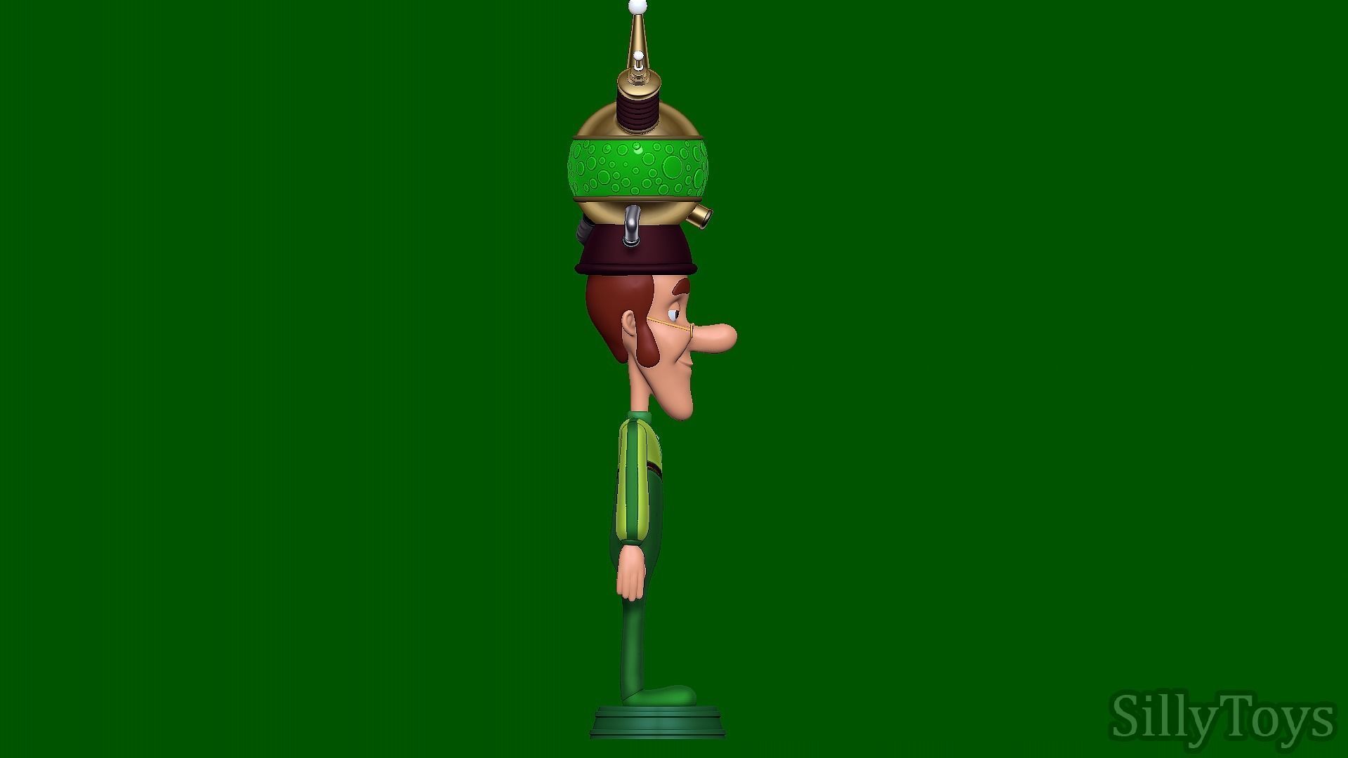 Hugh Neutron - Jimmy Neutron 3D model 3D printable | CGTrader