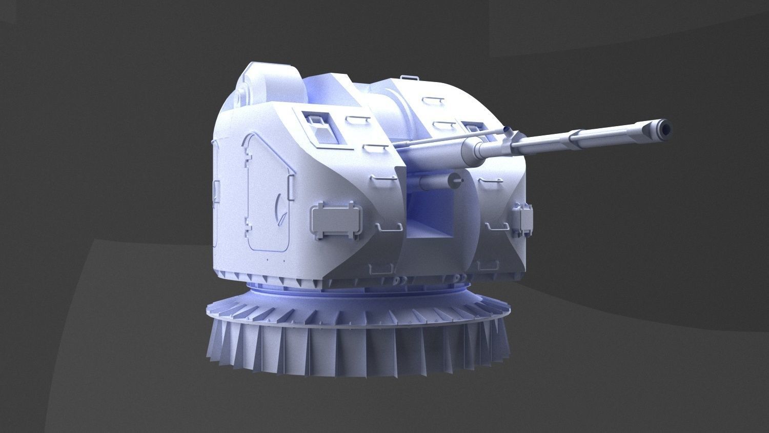AK-176 naval gun turret 3D model | CGTrader
