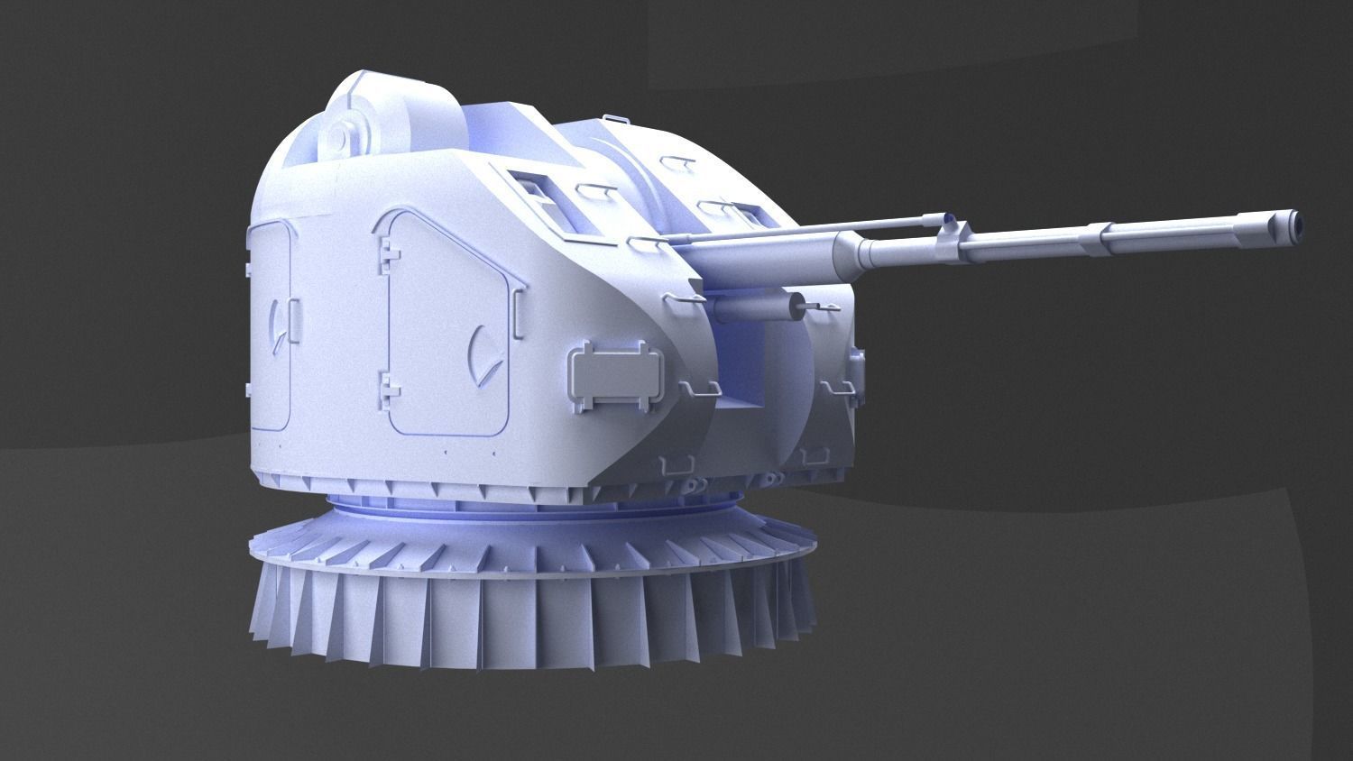 AK-176 naval gun turret 3D model | CGTrader