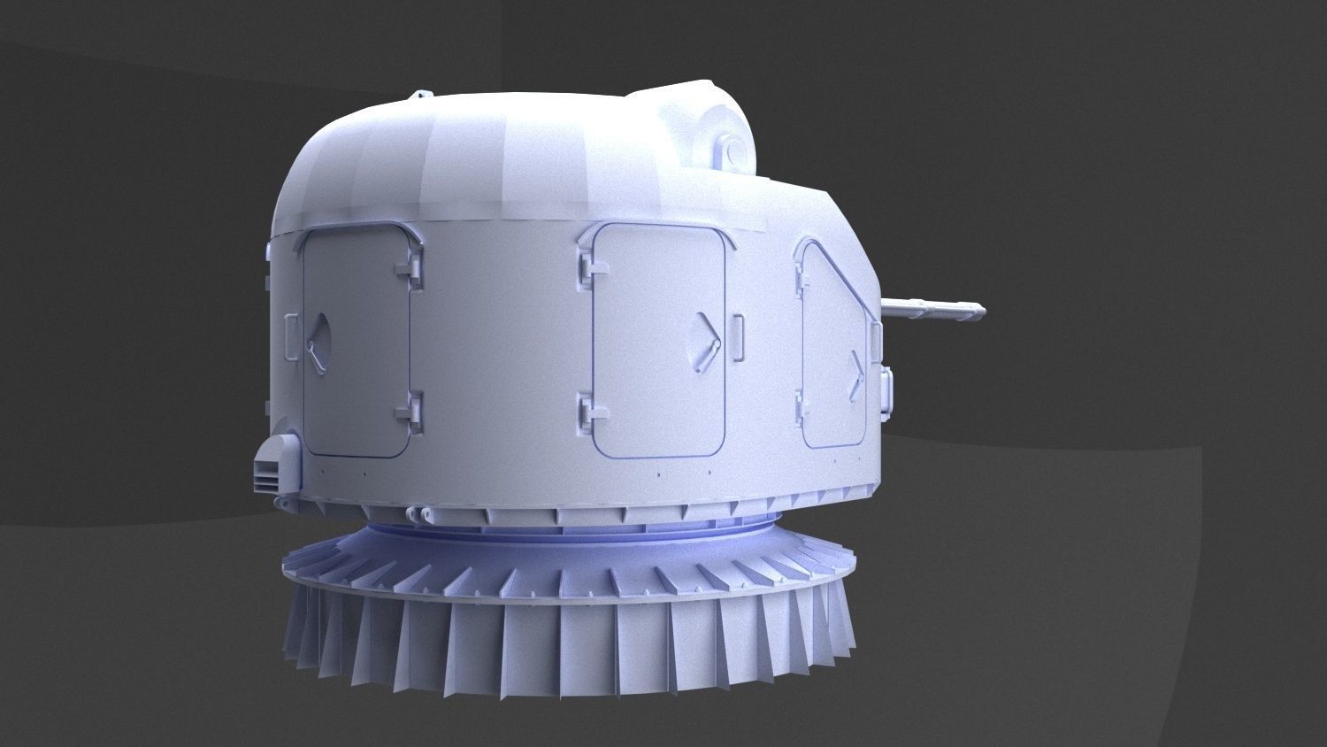 AK-176 naval gun turret 3D model | CGTrader