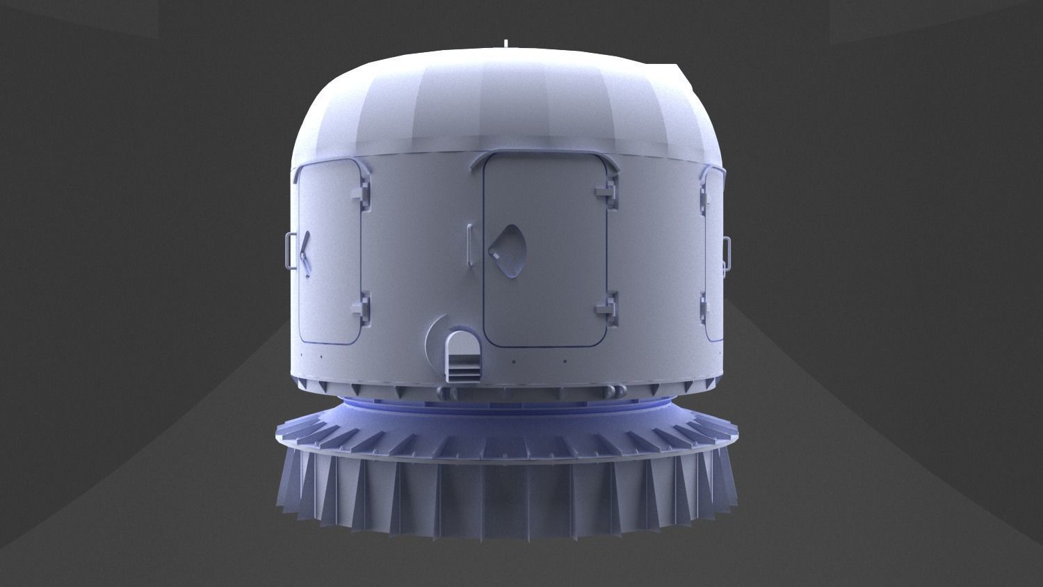AK-176 naval gun turret 3D model | CGTrader
