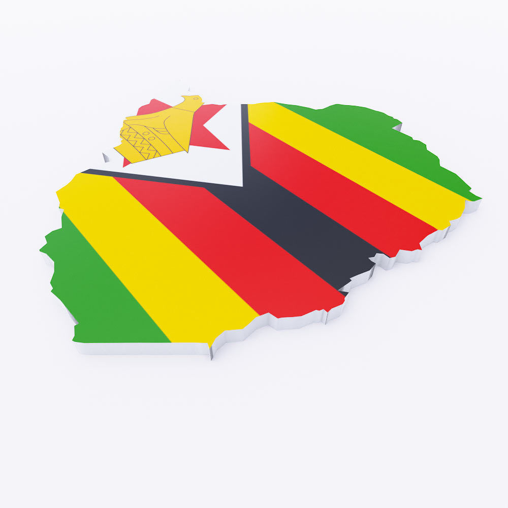 3D model Zimbabwe map 3d model VR / AR / low-poly | CGTrader