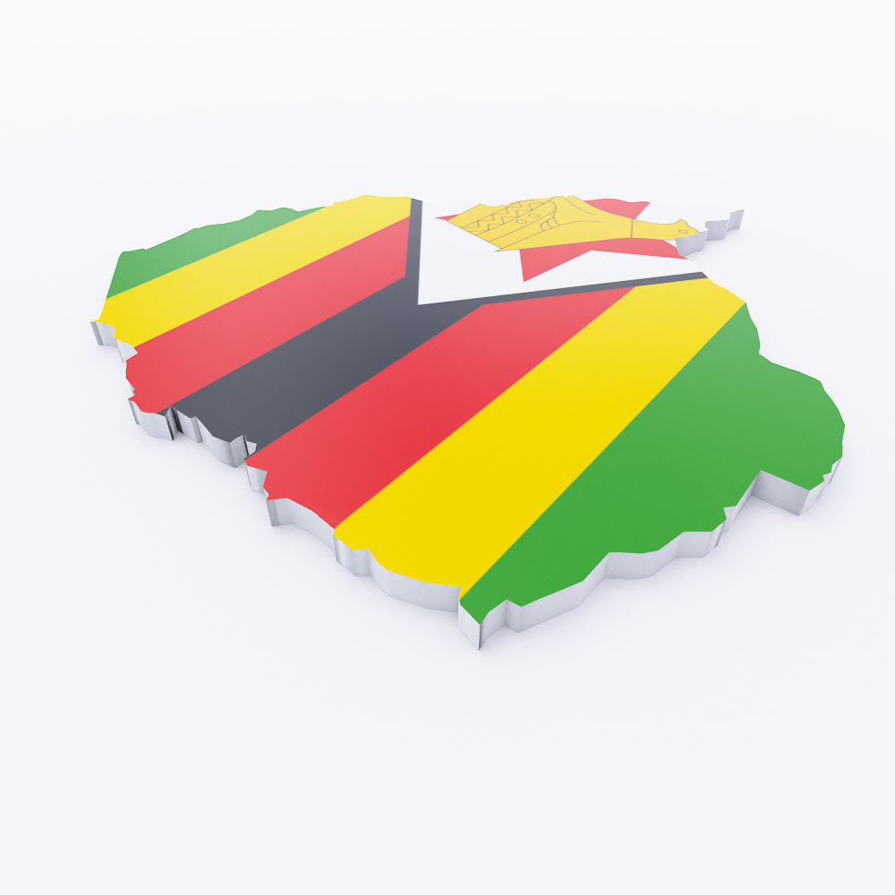 3D model Zimbabwe map 3d model VR / AR / low-poly | CGTrader