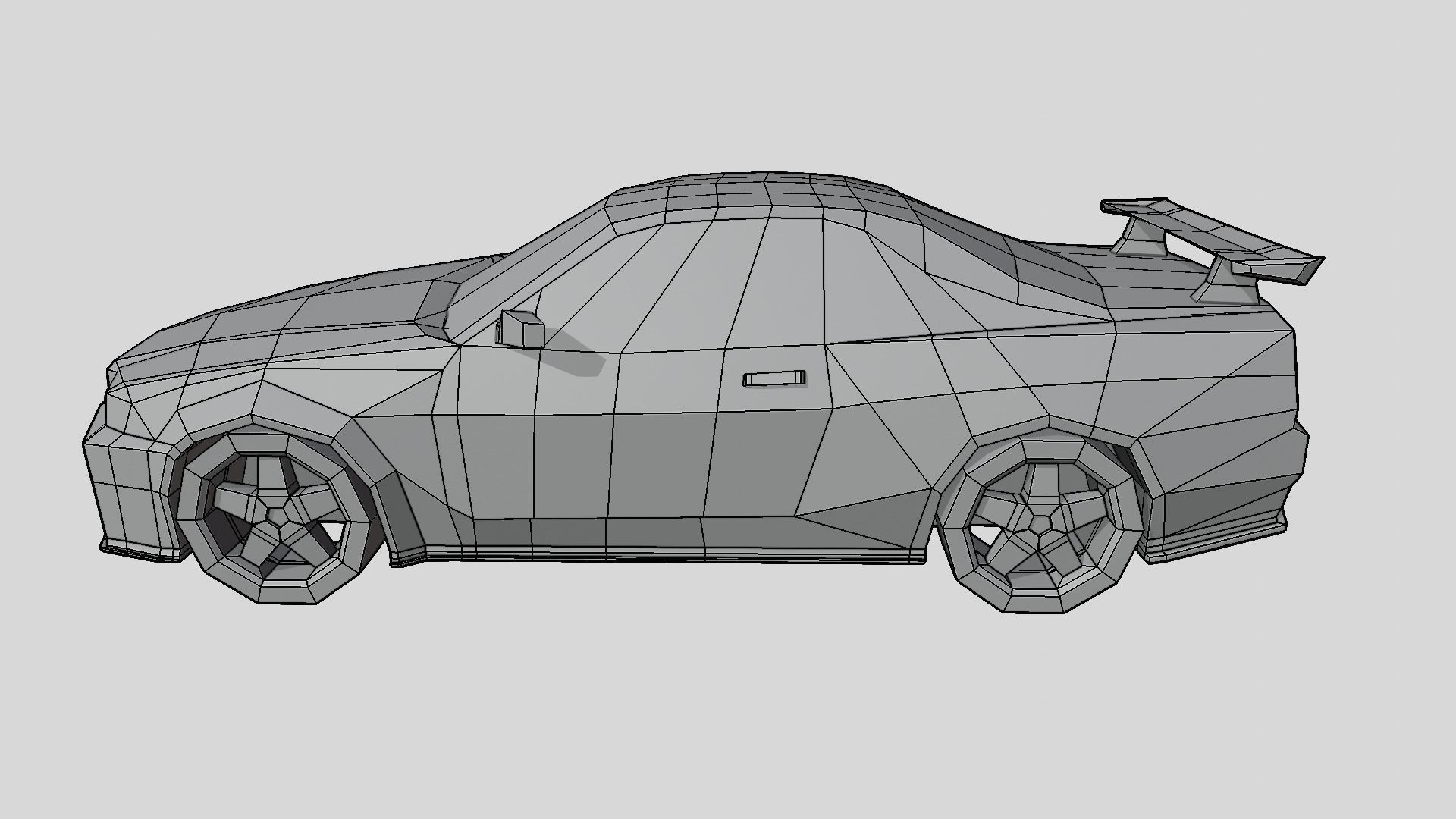 Nissan GTR R34 low poly free VR / AR / low-poly 3D model | CGTrader