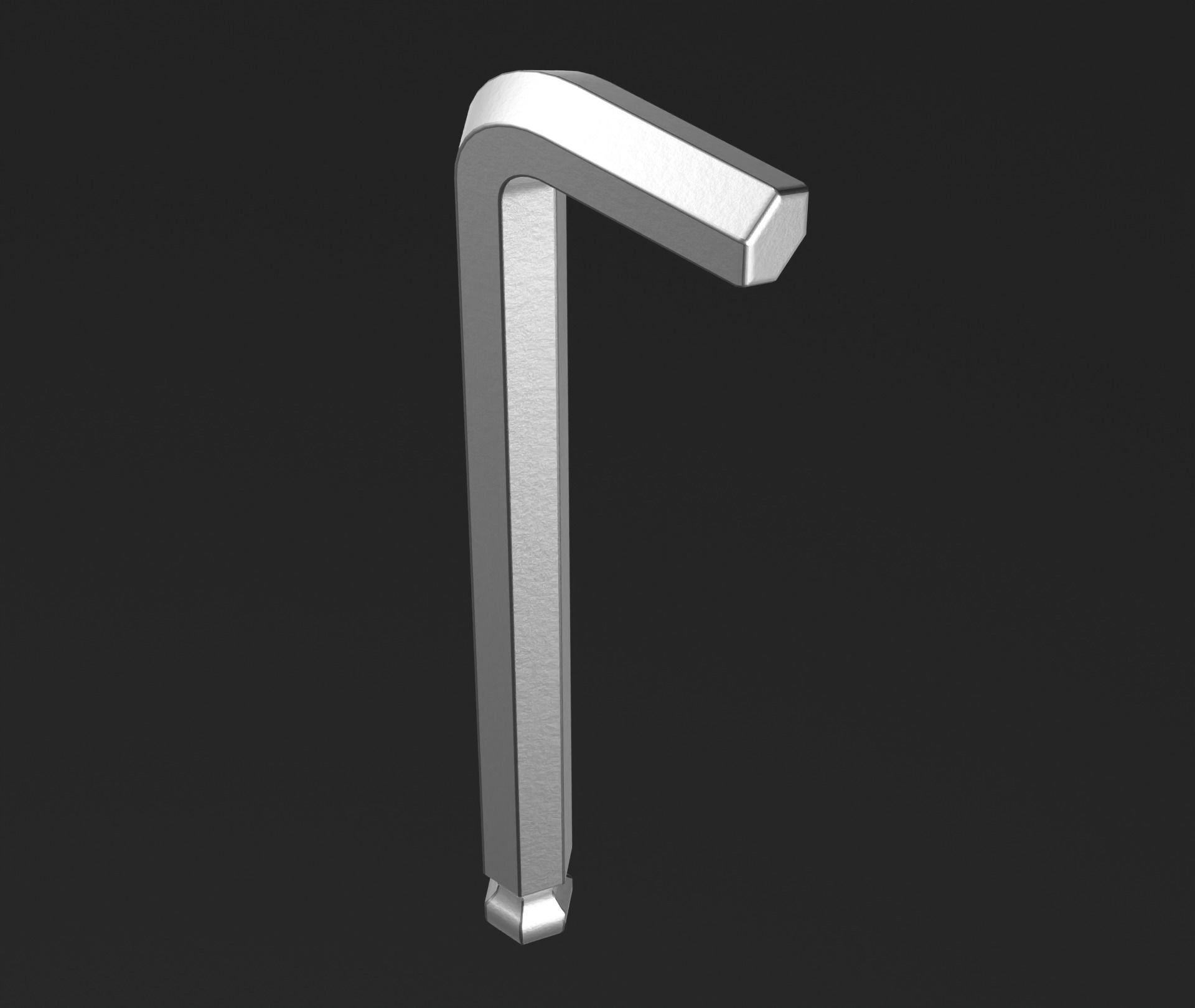 3D model Allen key - Short rounded VR / AR / low-poly | CGTrader