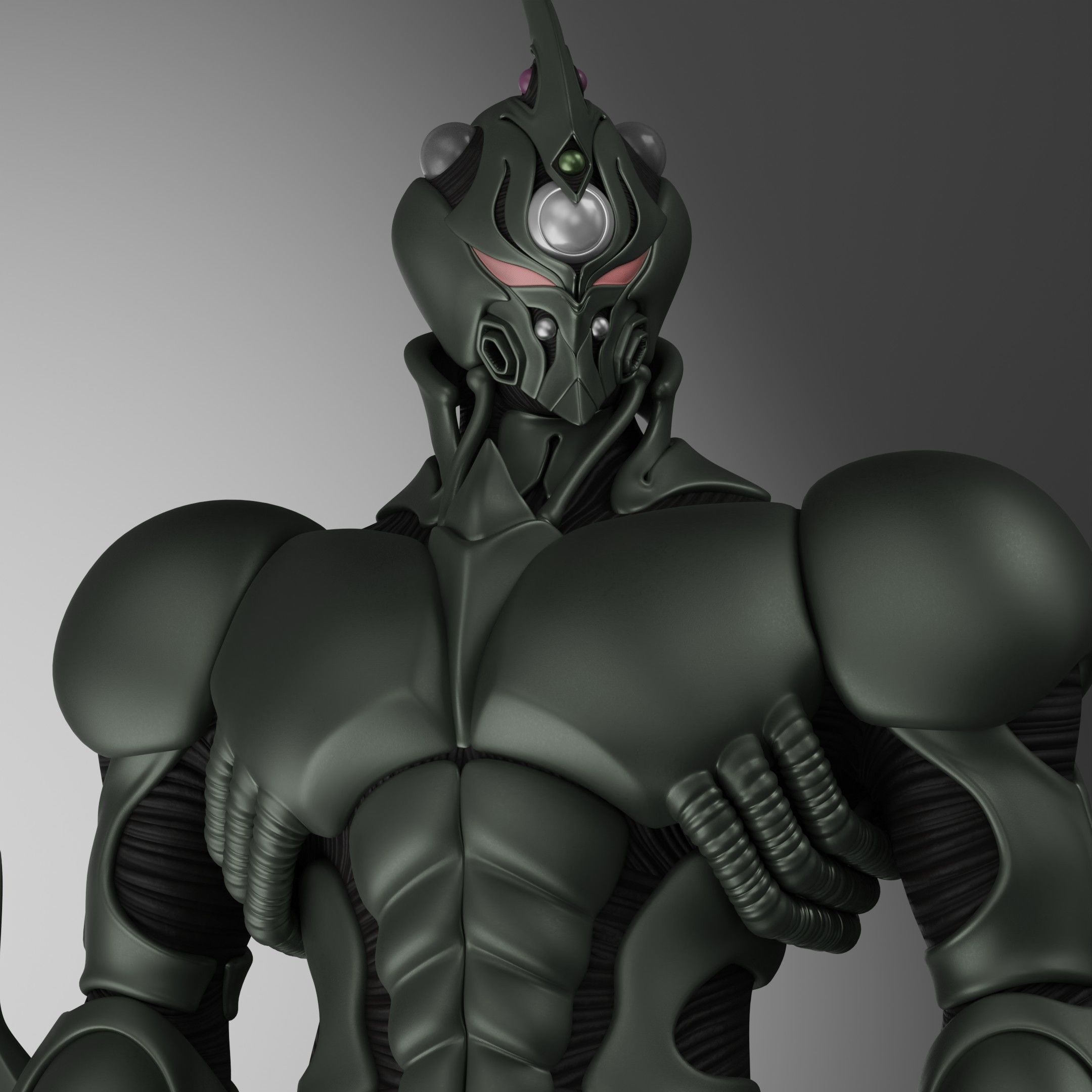 Guyver 0 3D model rigged | CGTrader