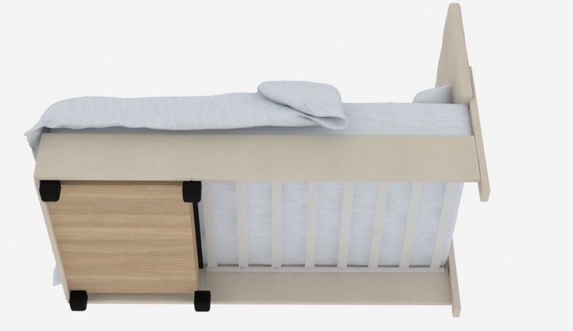 bed with full linens free 3D model | CGTrader