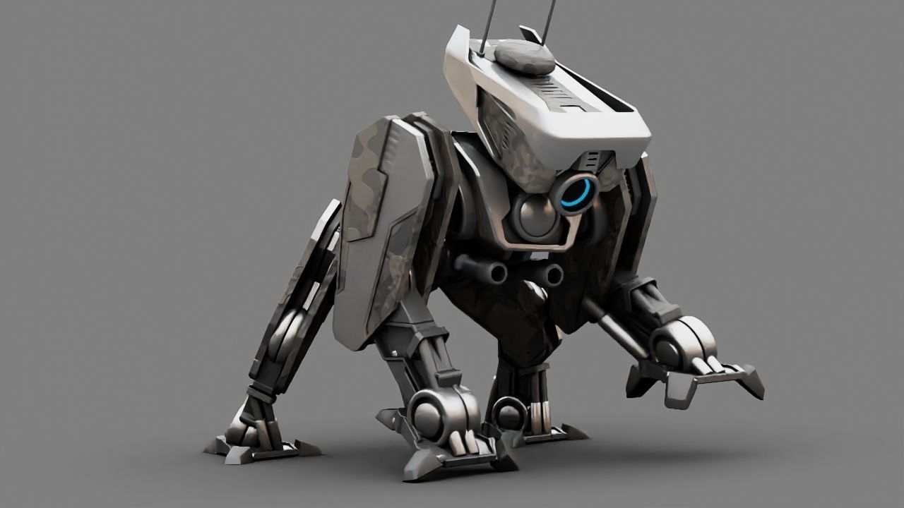 Military Droid rigged character 3D model rigged | CGTrader