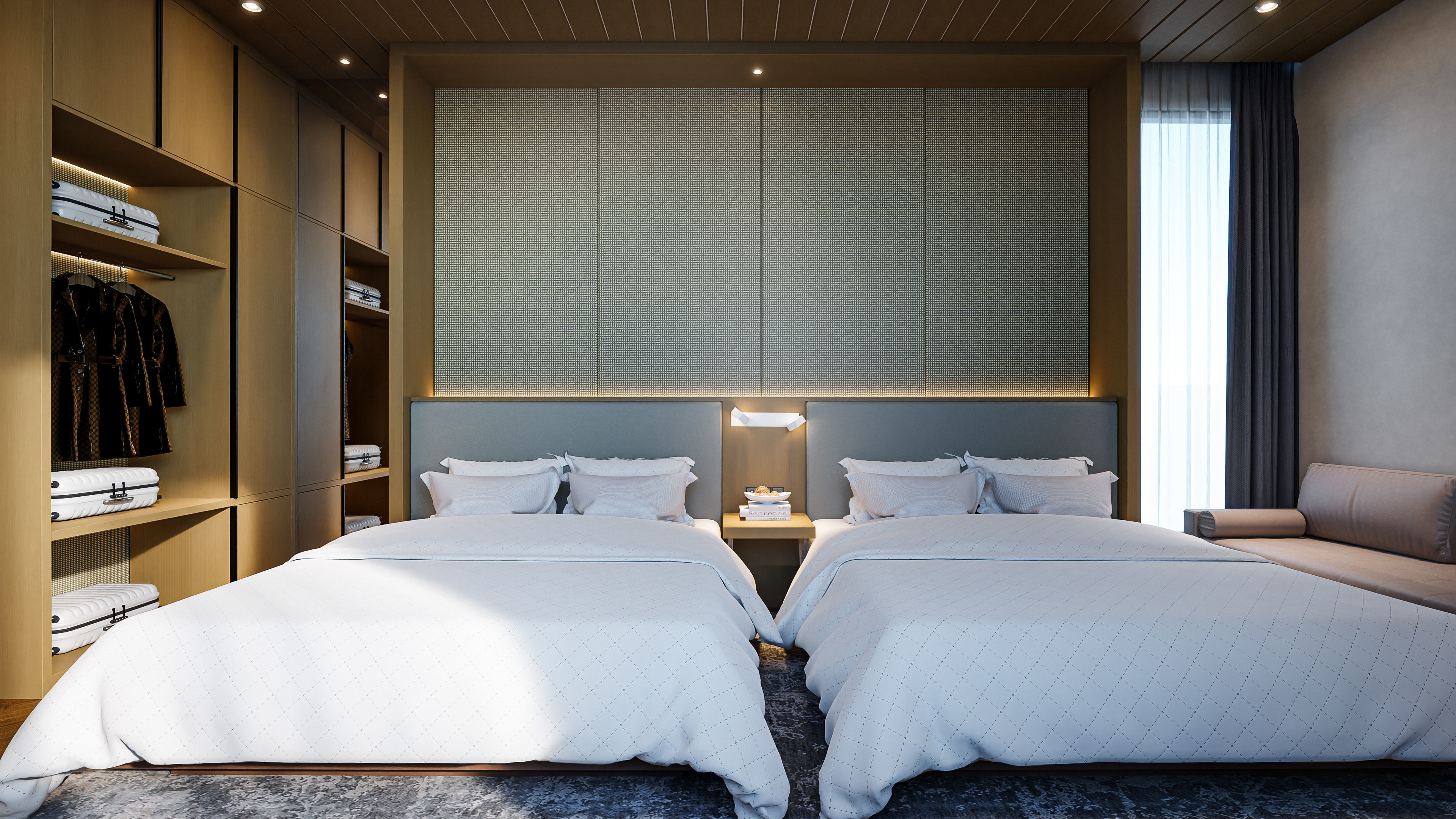 Hotel Suite Bedroom Blender - Fbx - Obj 3D model | CGTrader