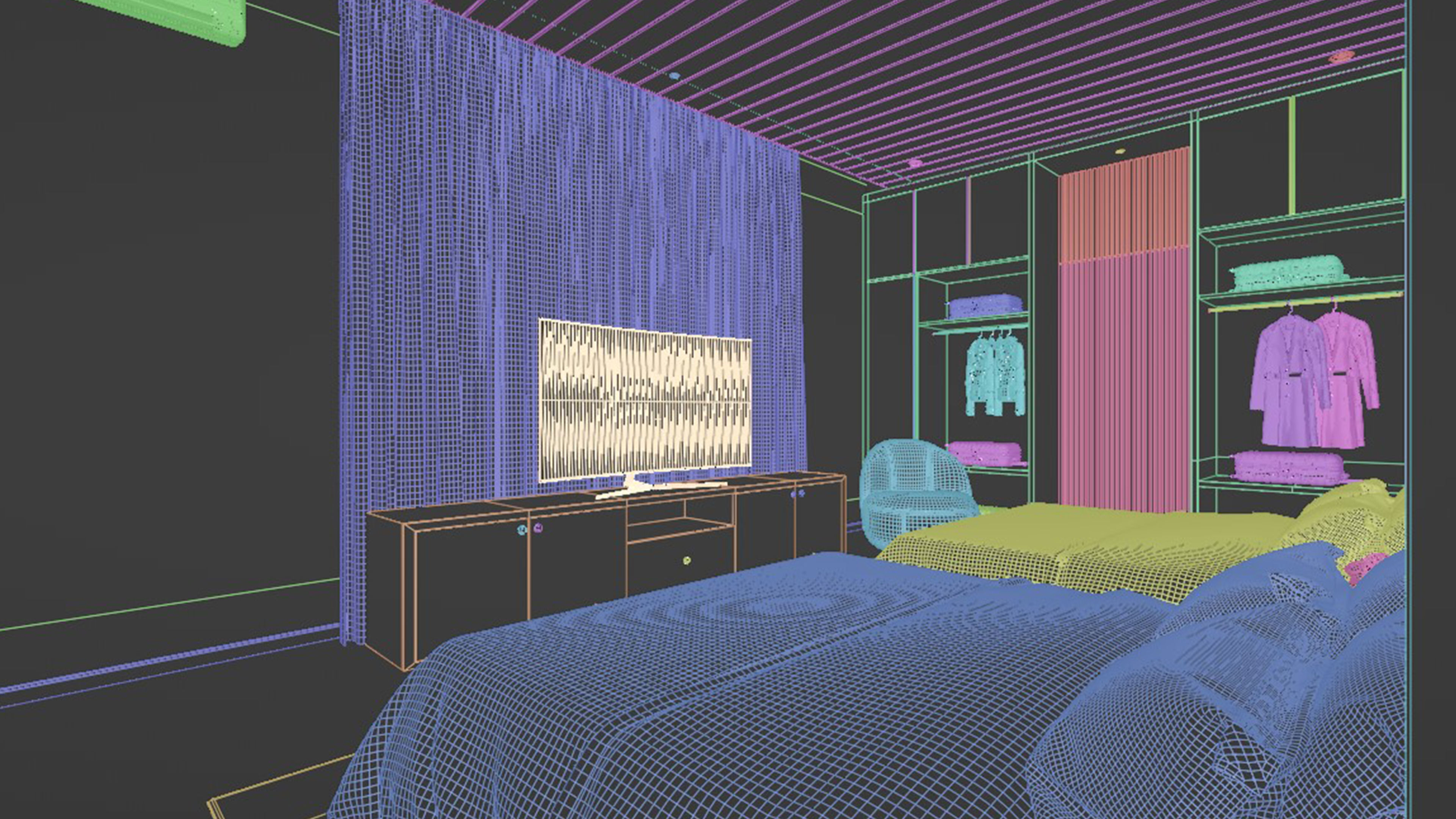Hotel Suite Bedroom Blender - Fbx - Obj 3D model | CGTrader