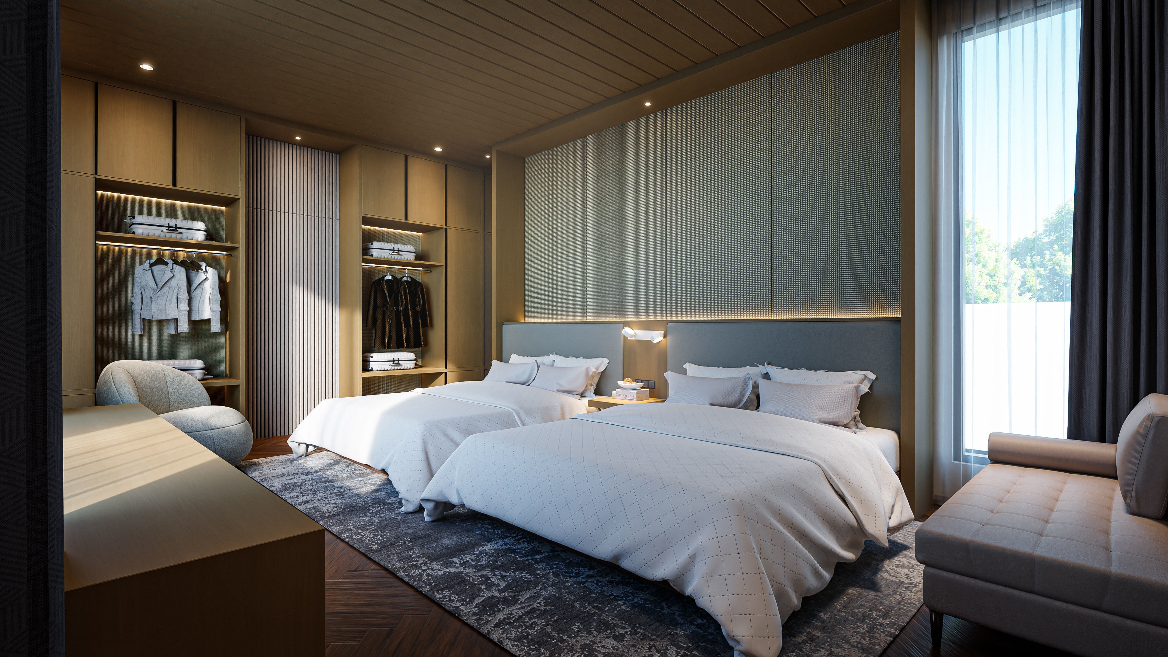 Hotel Suite Bedroom Blender - Fbx - Obj 3D model | CGTrader