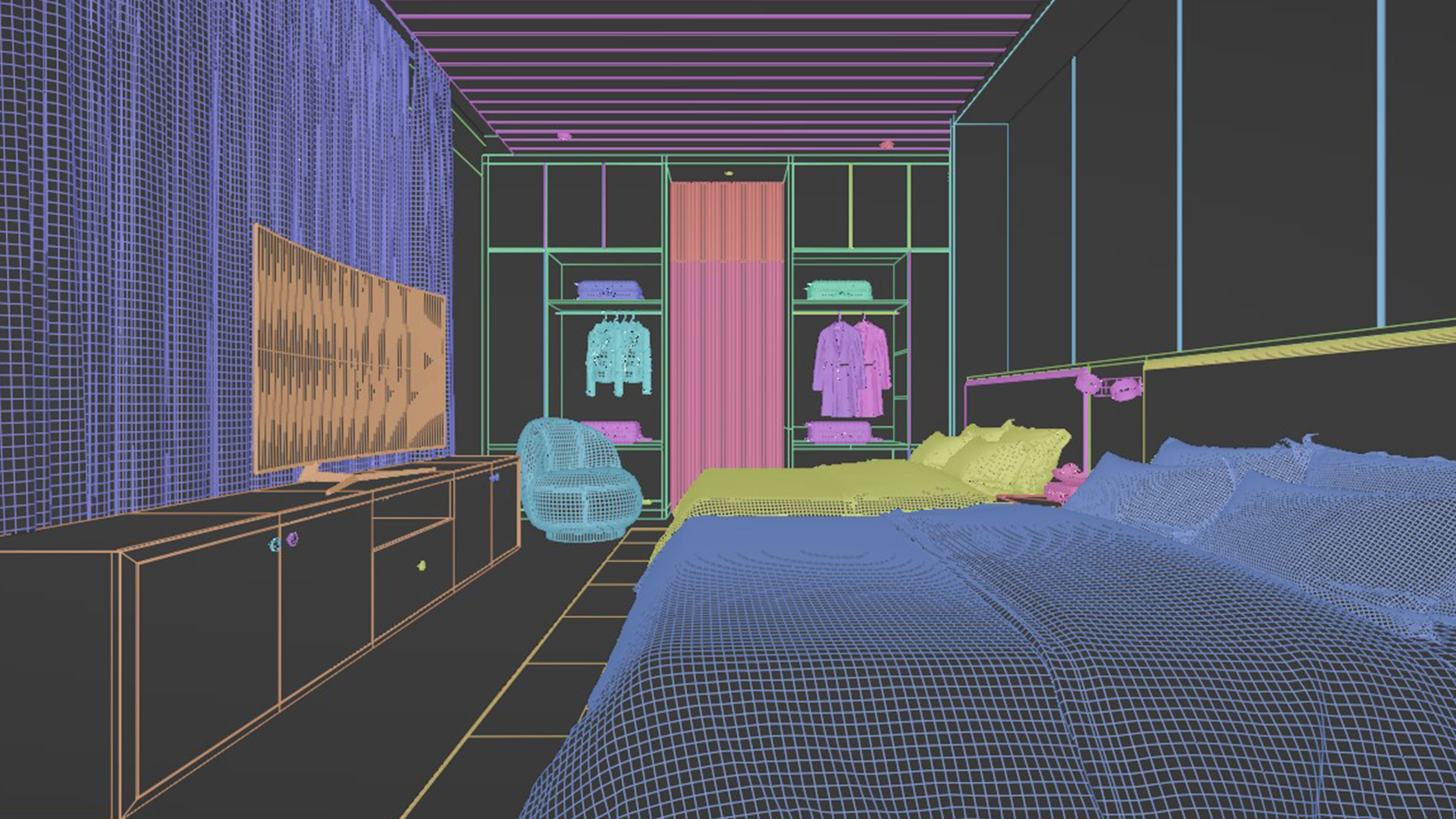 Hotel Suite Bedroom Blender - Fbx - Obj 3D model | CGTrader