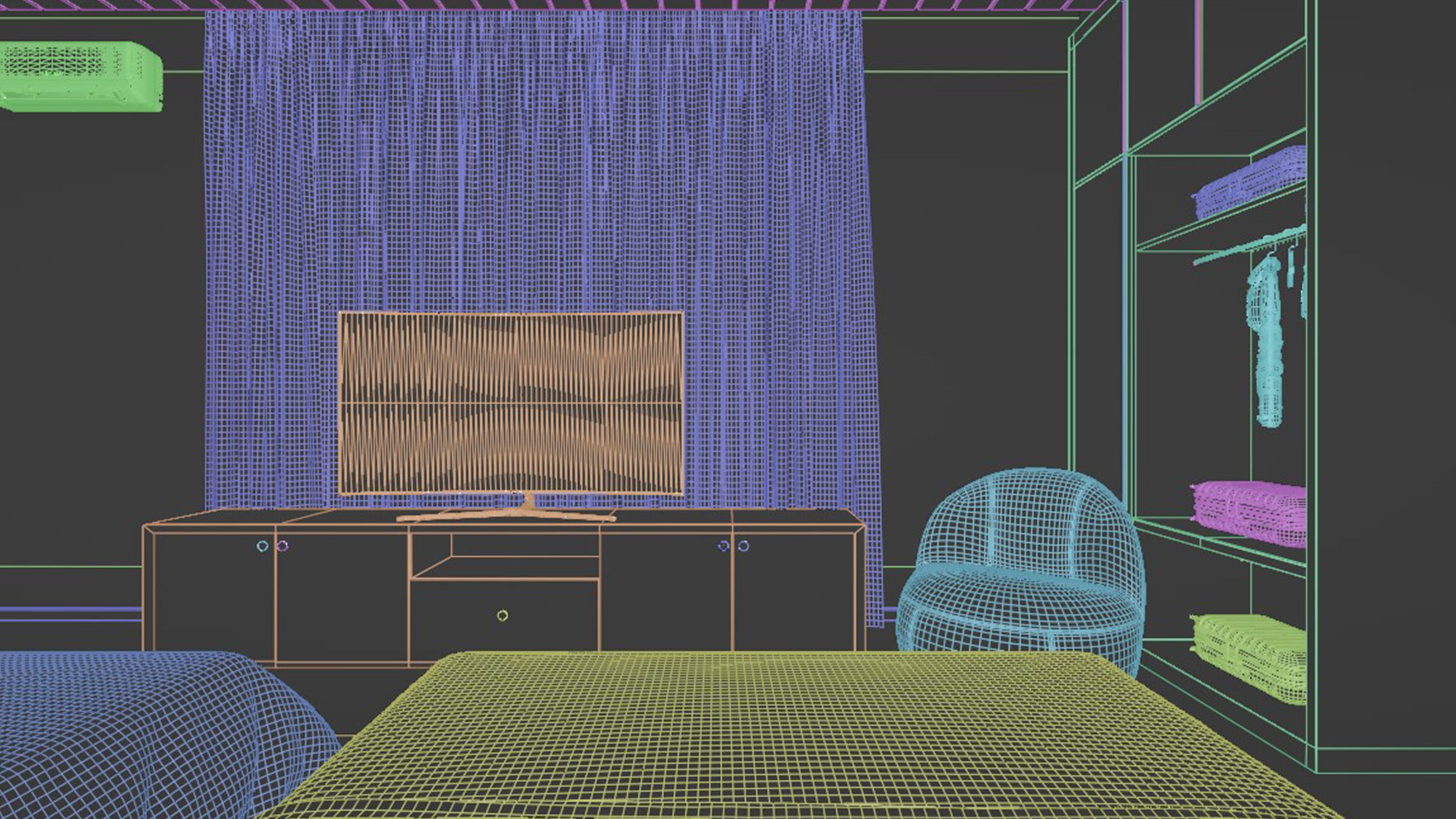 Hotel Suite Bedroom Blender - Fbx - Obj 3D model | CGTrader