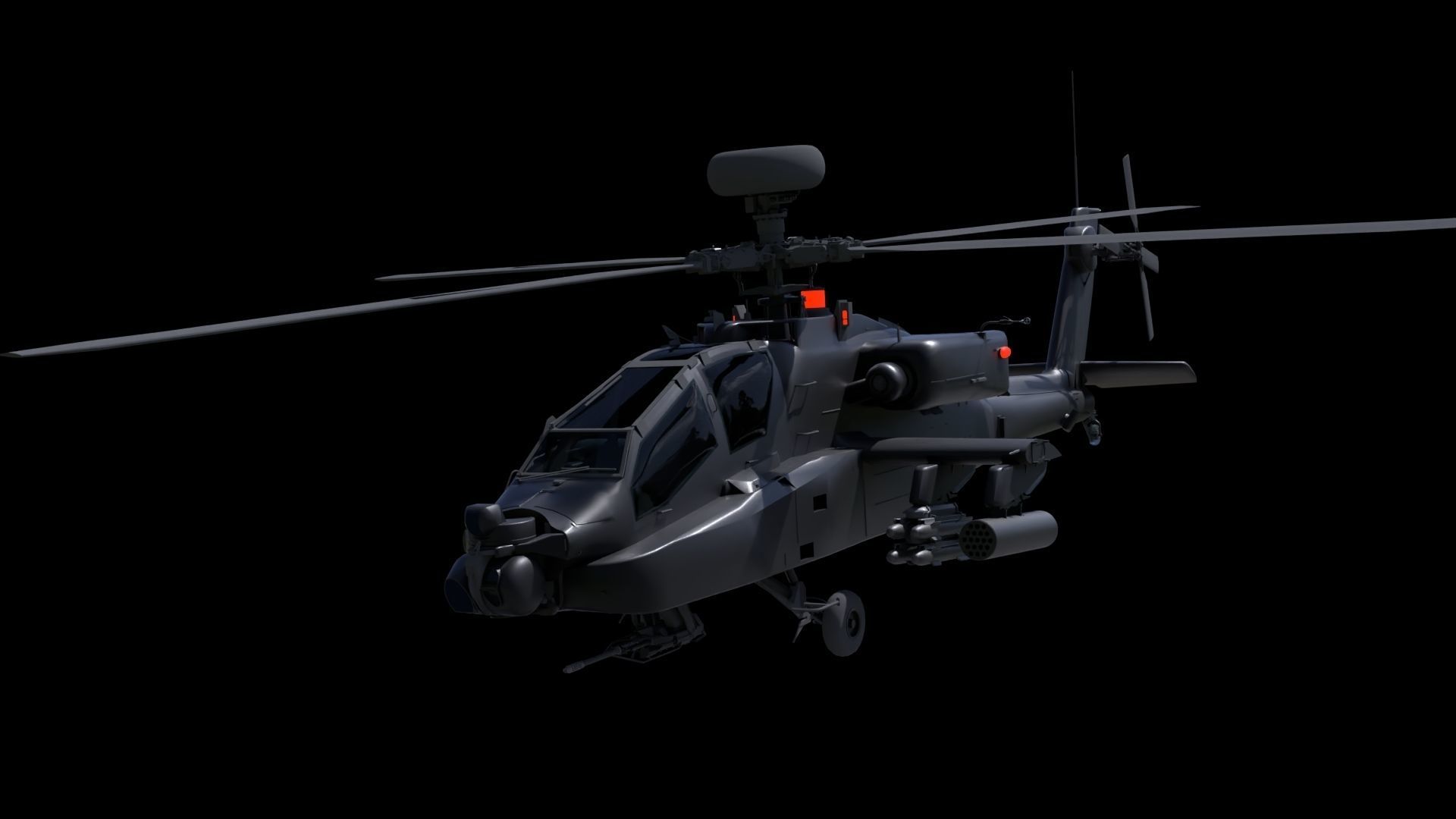 3D model Helicopter Apache Lowpoly 4k VR / AR / low-poly | CGTrader