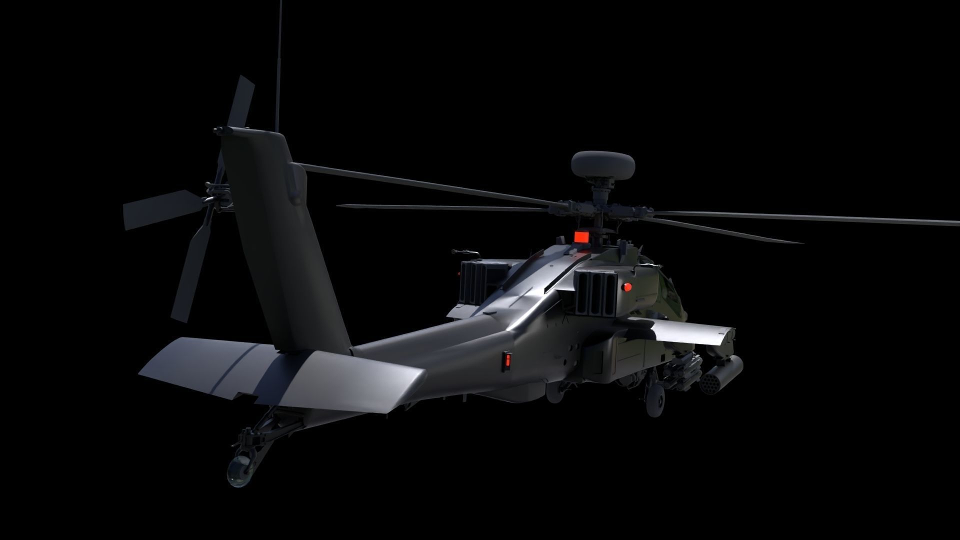 3D model Helicopter Apache Lowpoly 4k VR / AR / low-poly | CGTrader