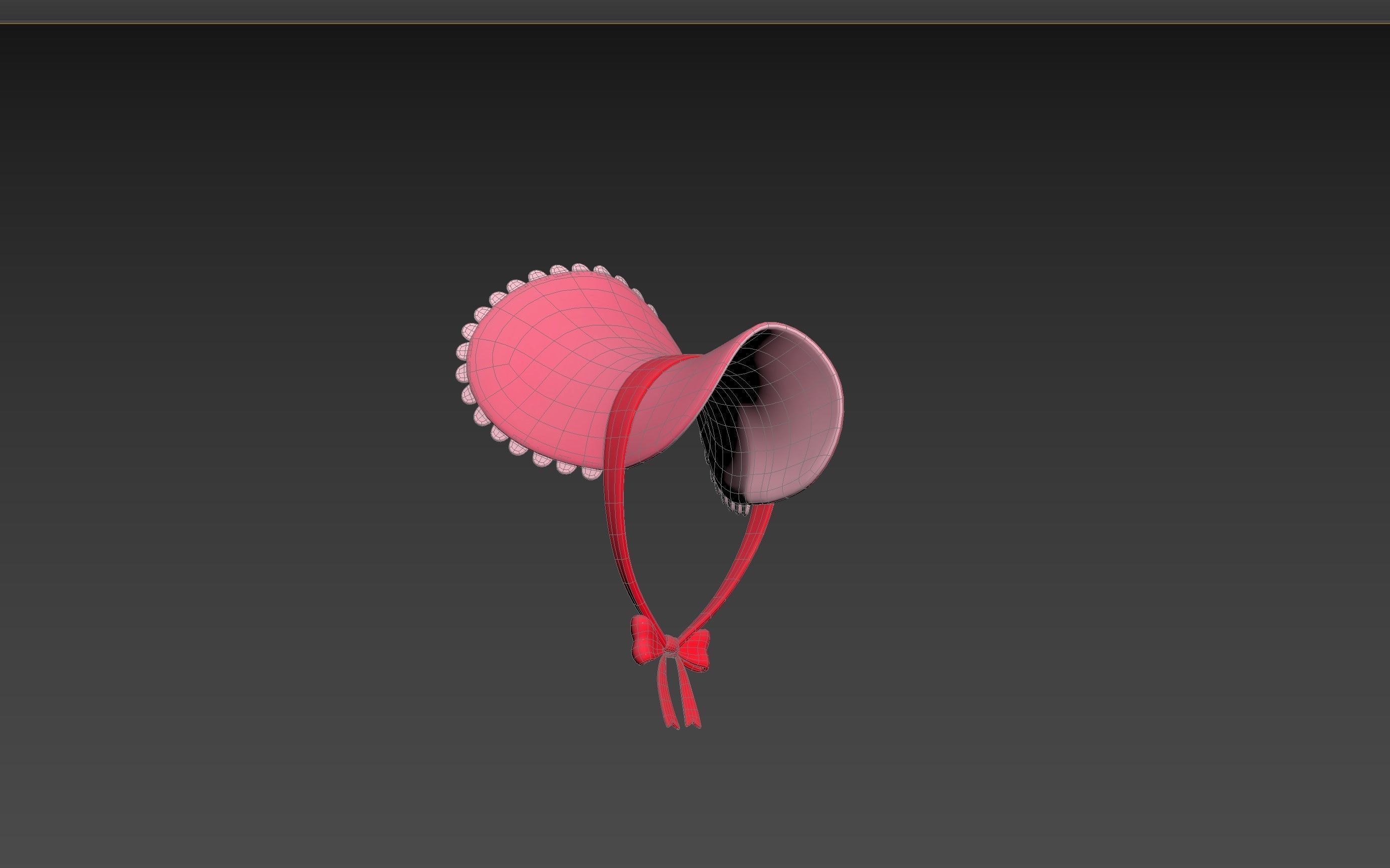 Prop092 Bonnet Hat 3D model | CGTrader