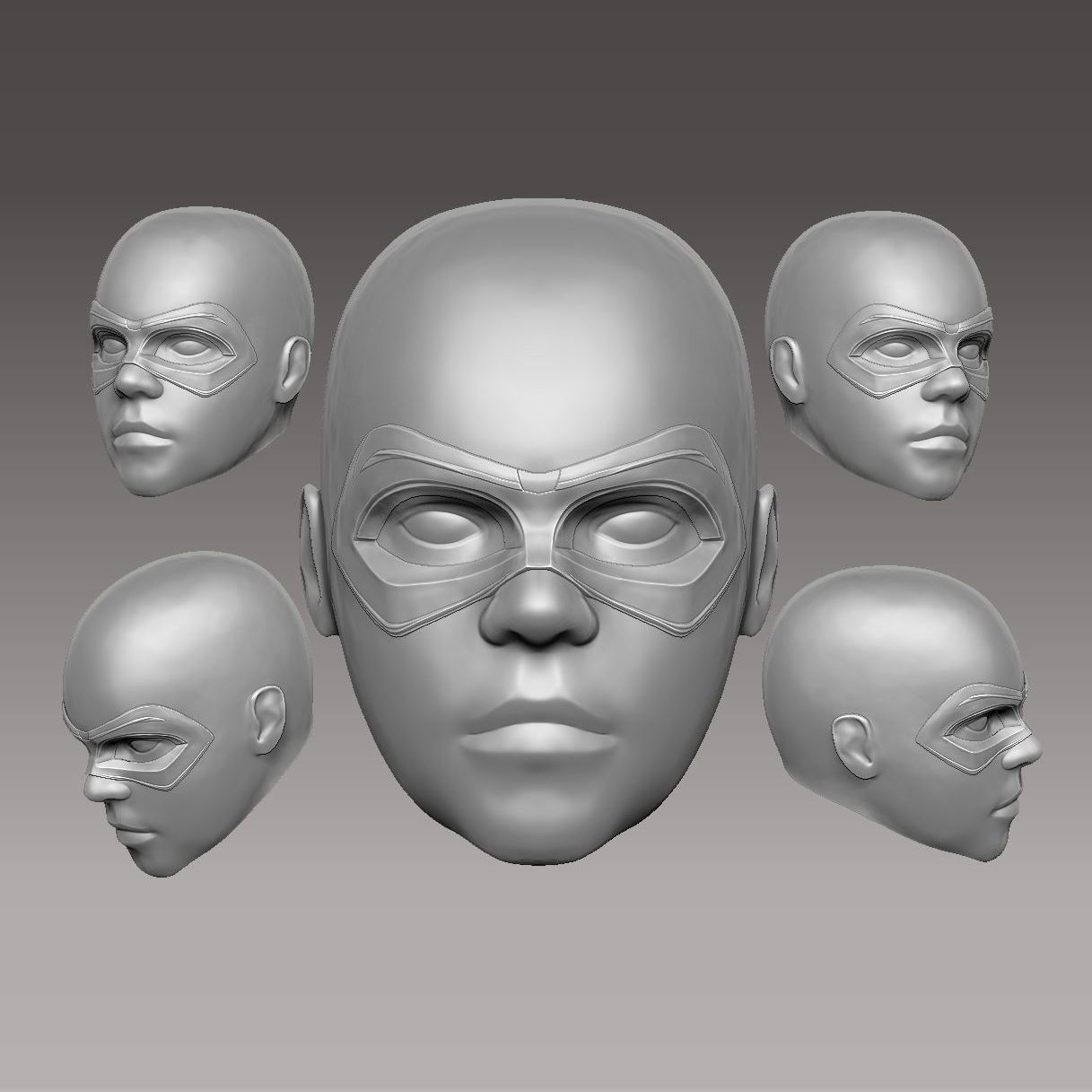 Ms Marvel - Kamala Khan Mask - Fan Made - STL 3D Model 3D model 3D ...