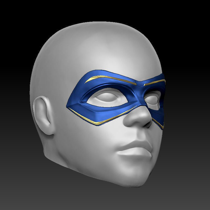 Ms Marvel - Kamala Khan Mask - Fan Made - STL 3D Model 3D model 3D ...