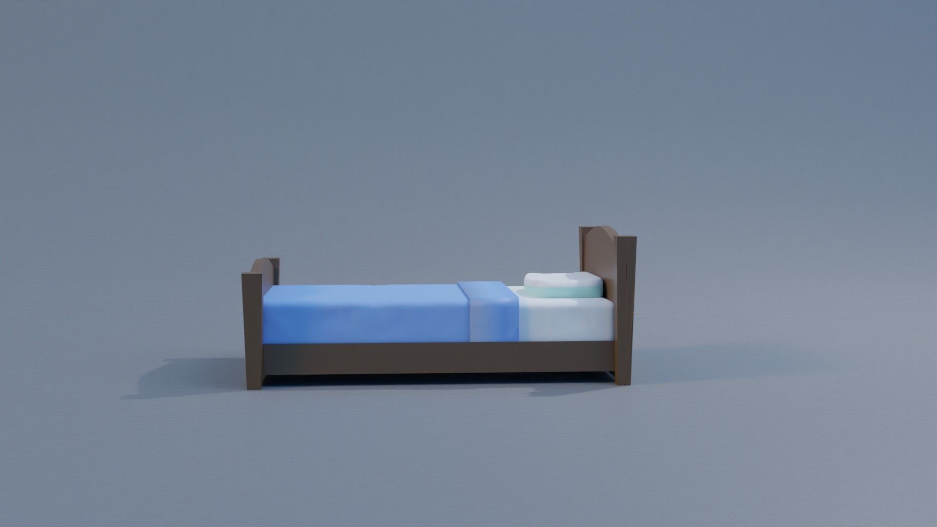 Cartoon bed free 3D model | CGTrader