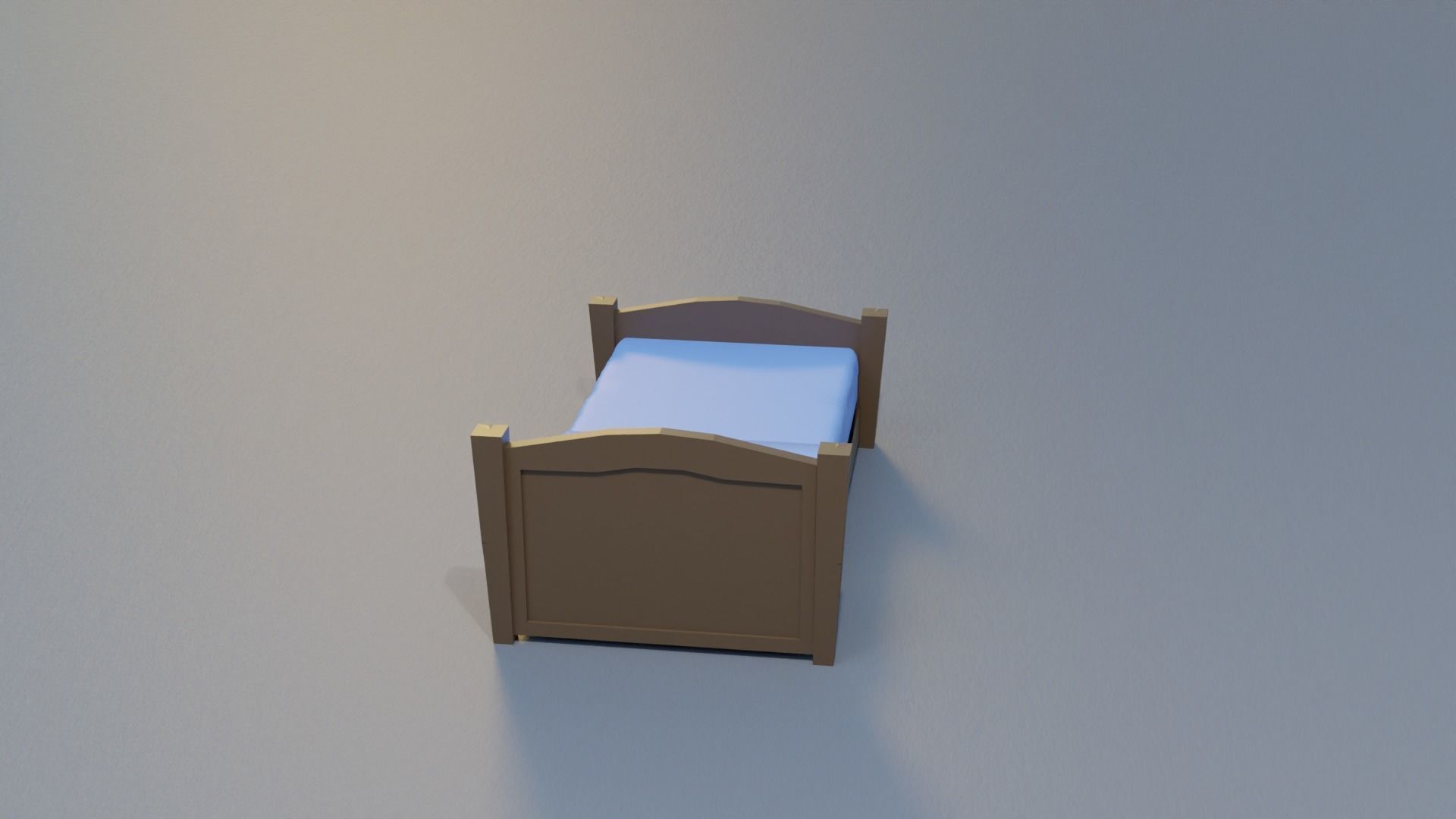 Cartoon bed free 3D model | CGTrader