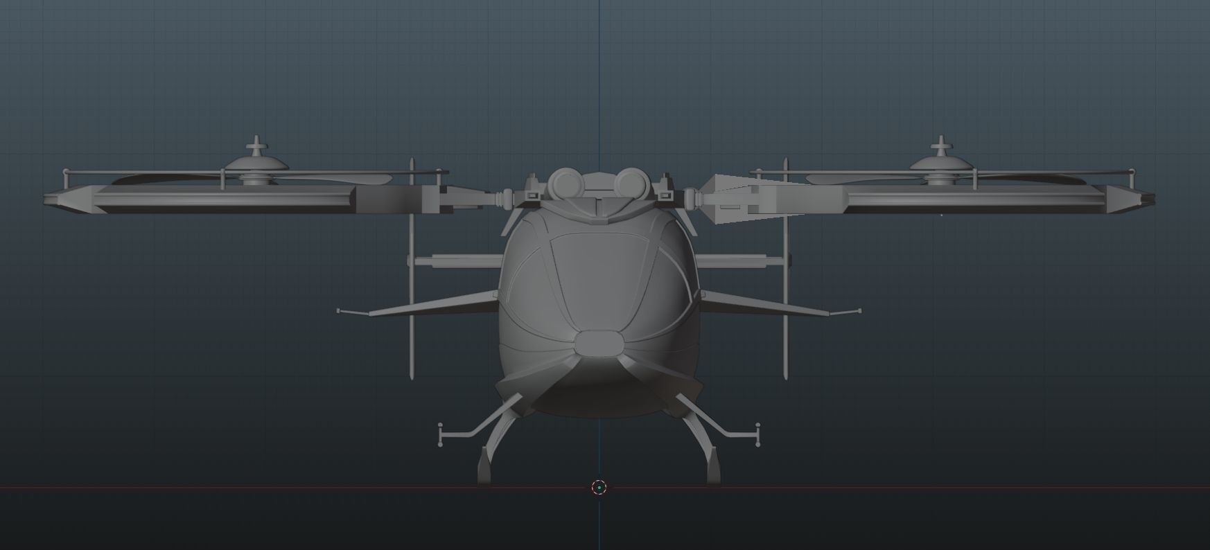 Helicopter twin rotorcraft 3D model | CGTrader