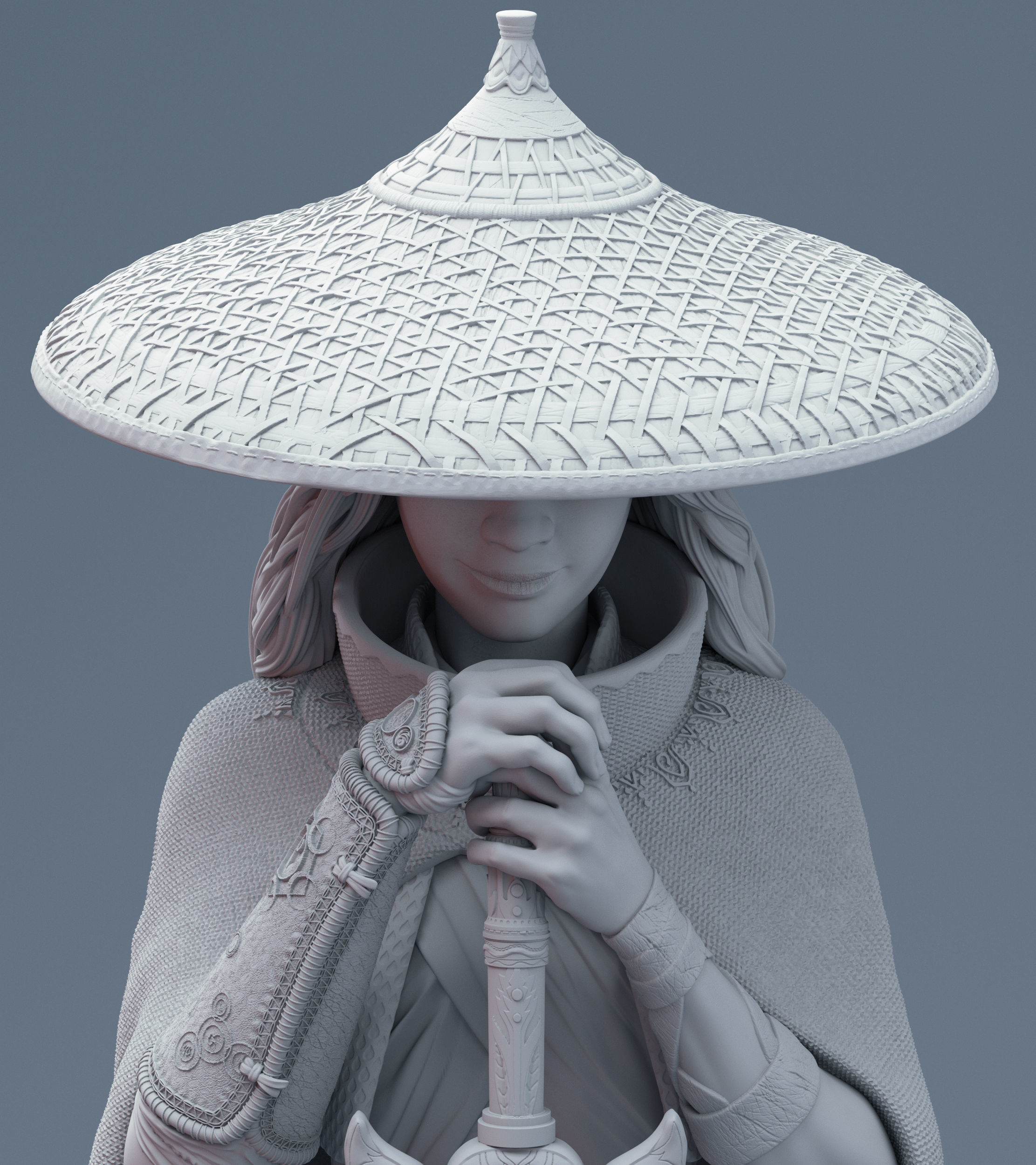 Raya and the last Draon - 3D Printable Statue 3D model 3D printable ...