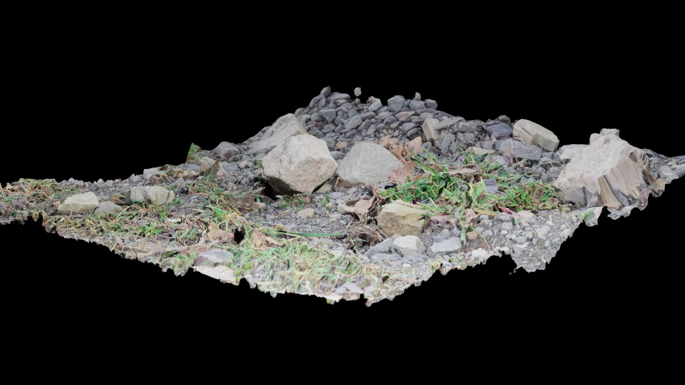 3D model Low-Poly Scanned Stone Ground VR / AR / low-poly | CGTrader