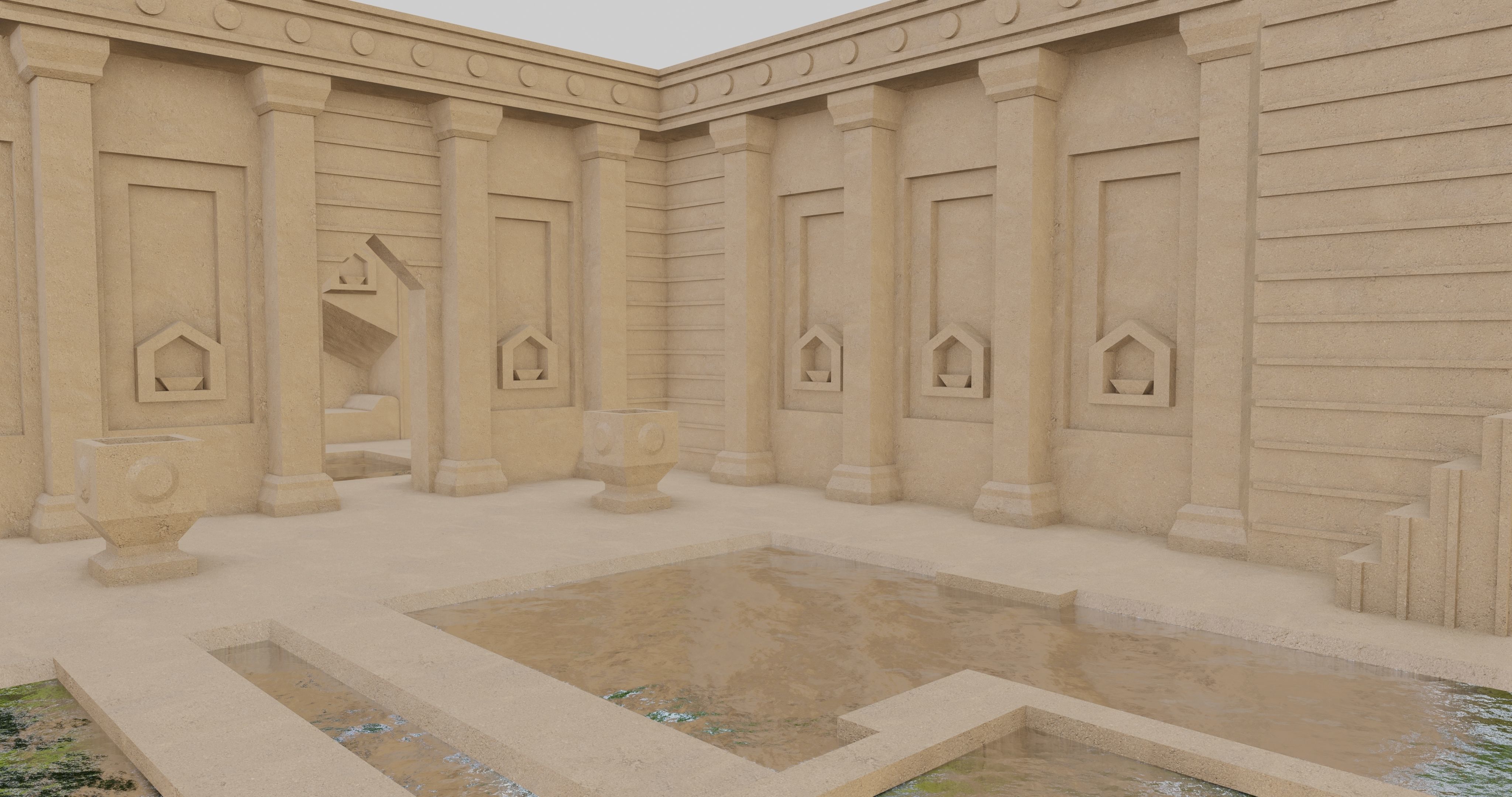 Primitive Underground Building free 3D model | CGTrader