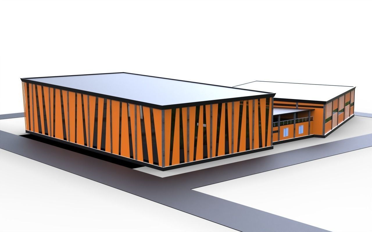 Indoor Sports Complex 3D model | CGTrader