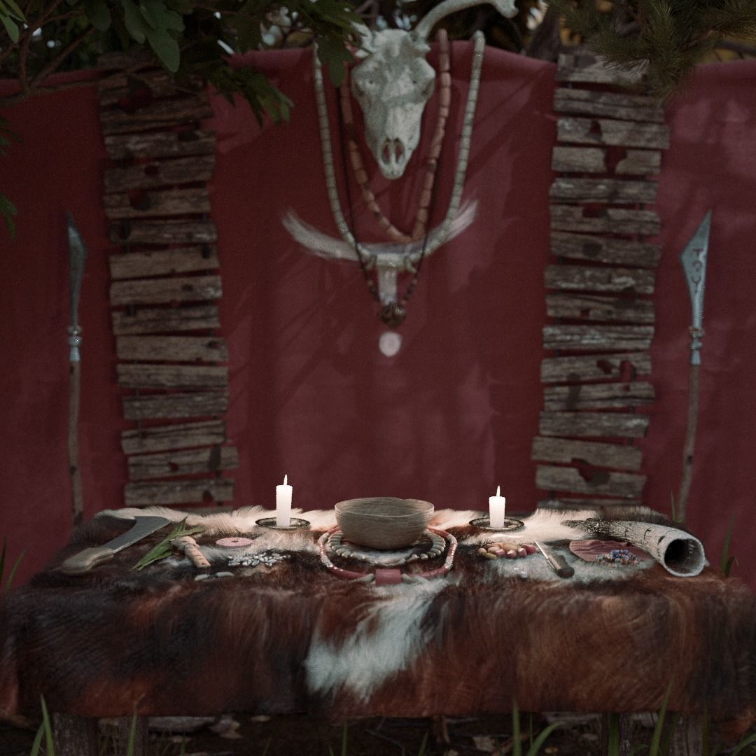 African Shrine 3D model | CGTrader