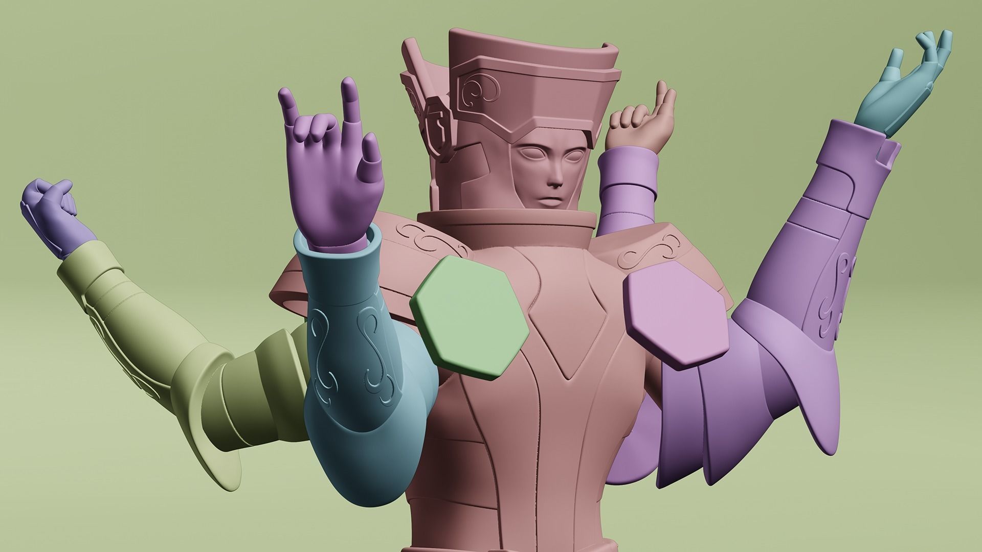 Gemini Cloth Miniature 3D model 3D printable | CGTrader