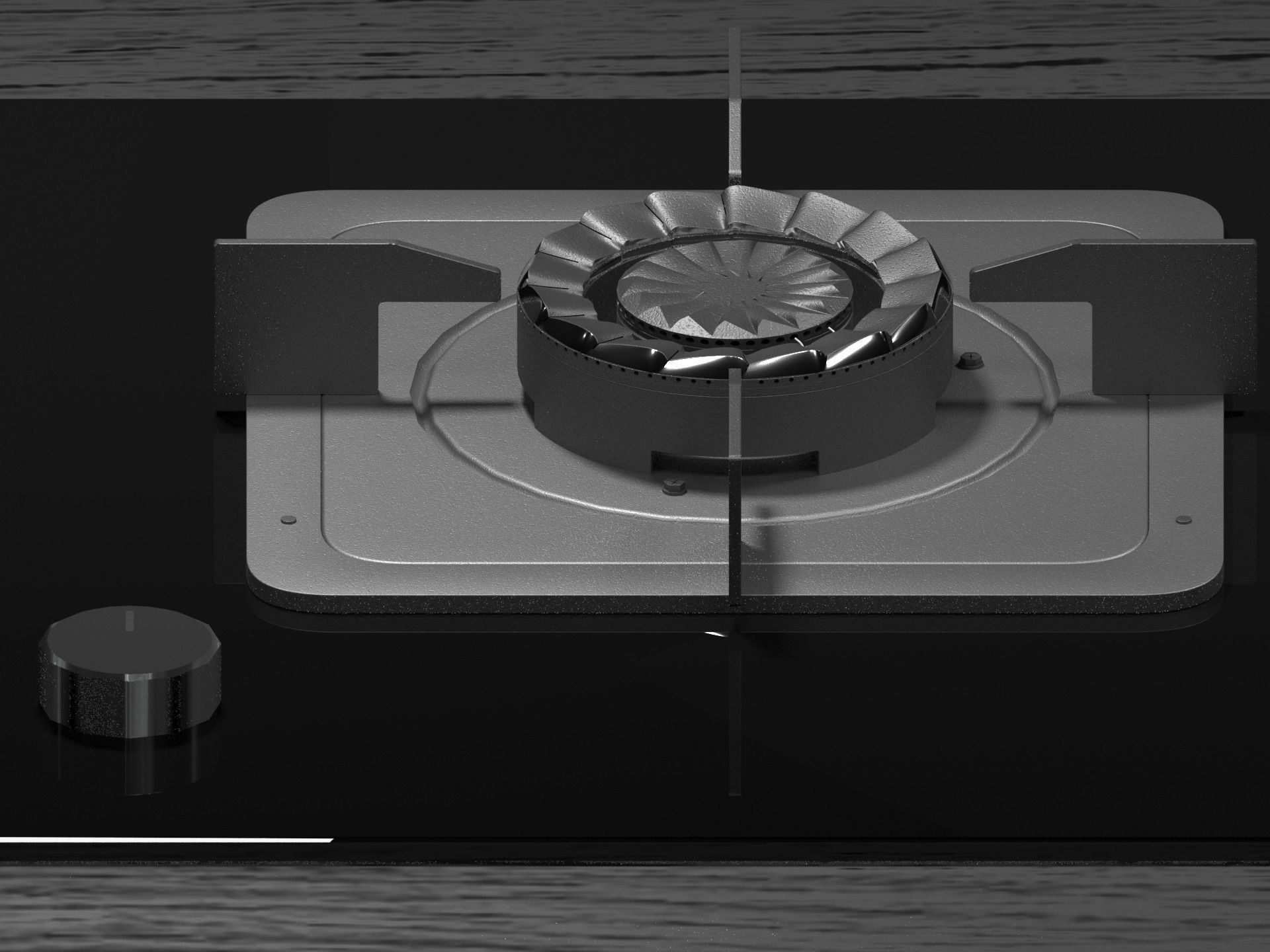 Vantage gas stove 3D model | CGTrader