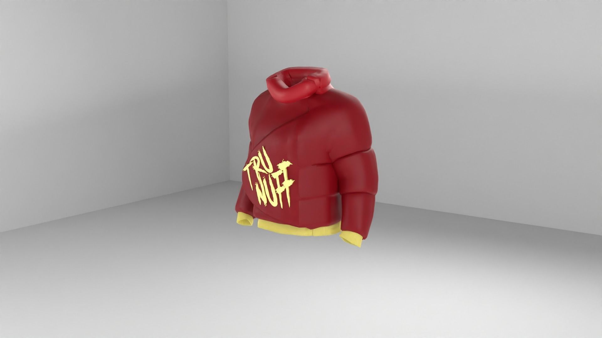 Tru Nuff Puffer Jacket 3D model | CGTrader